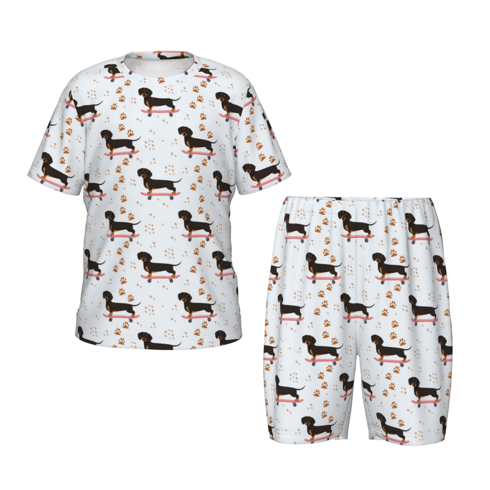 Coaee Dachshund Dog for Short Sleeve Pajamas Kids Summer Pjs Children ...