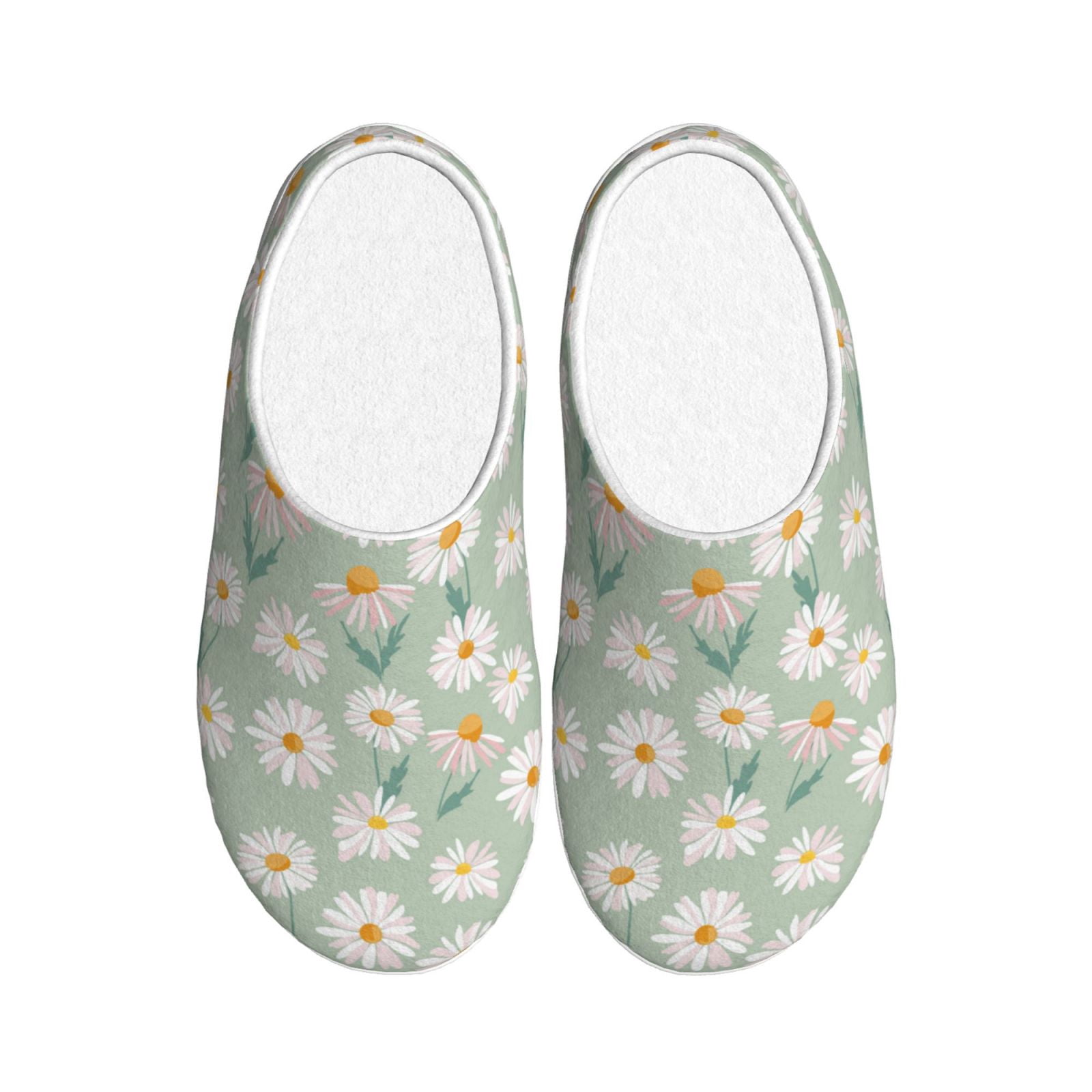 Coaee Daisies Flowers for Mens Slippers Indoor Slip On Shoes Slippers ...