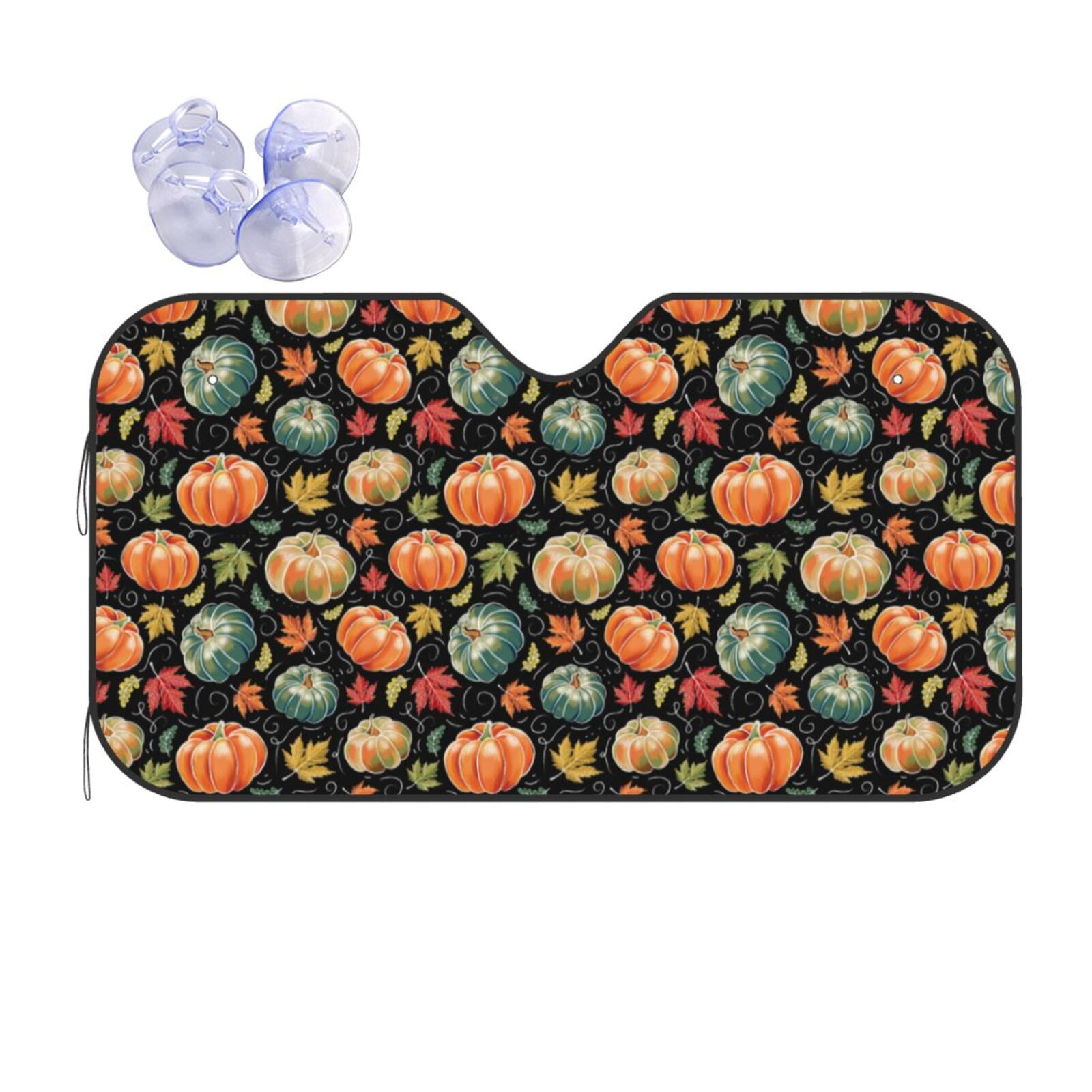 Coaee Daisy maple leaf Print Car Sunshade Windshield Sun Shade Reflect ...