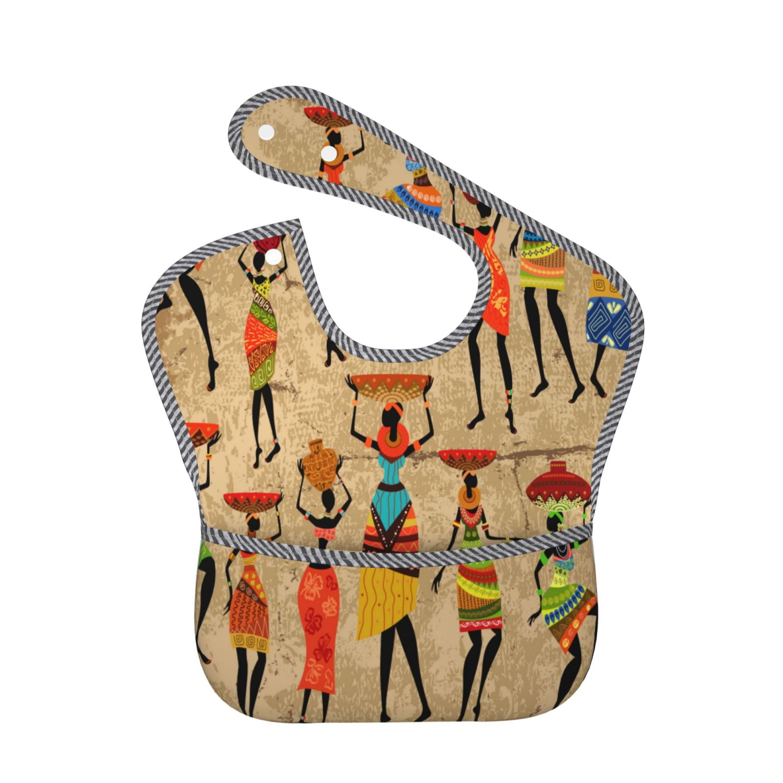 Coaee Dancing African Women for Proof Baby Bib with Food Catcher ...