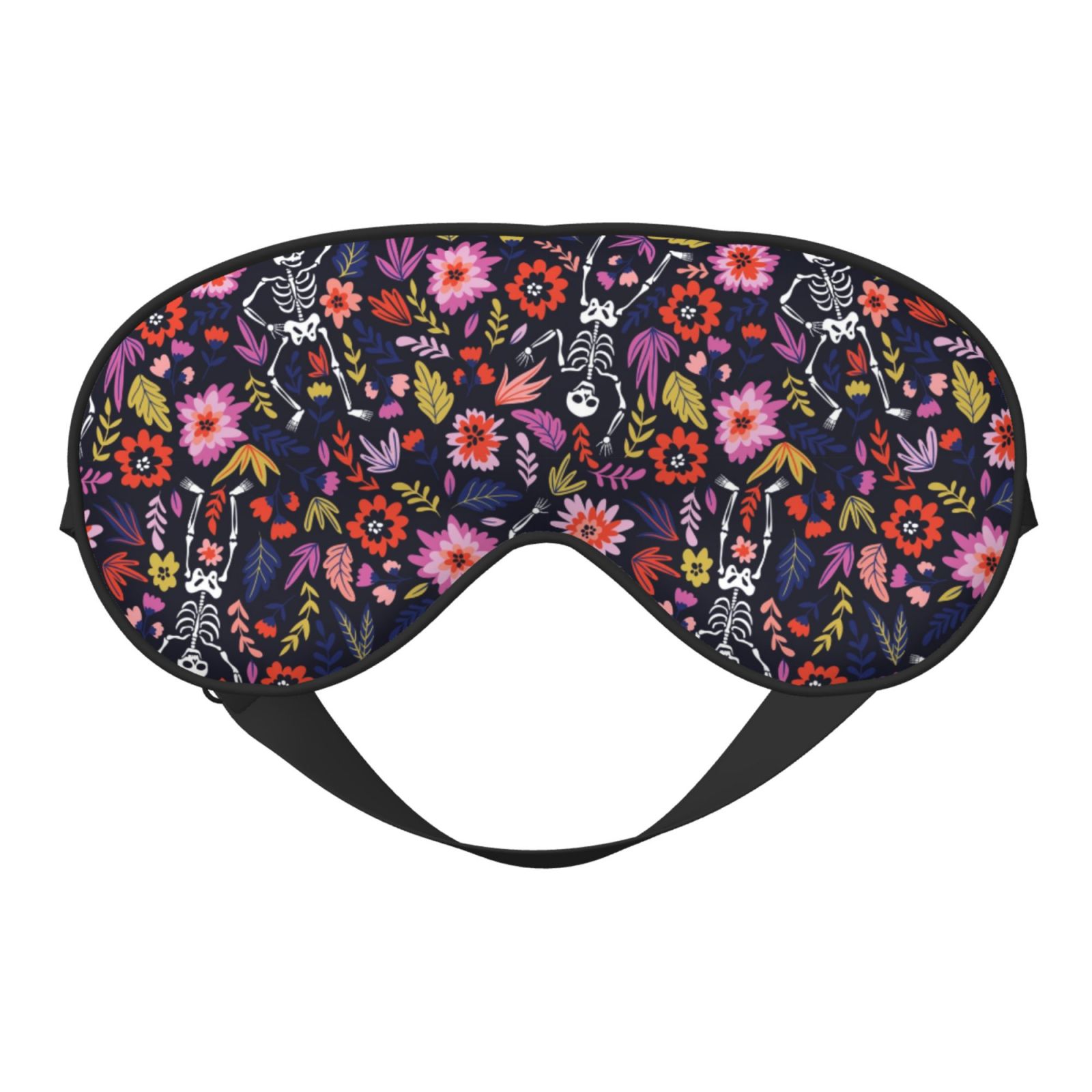 Coaee Dancing Skeletons Floral Garden for Sleep Mask-Eye Mask for ...