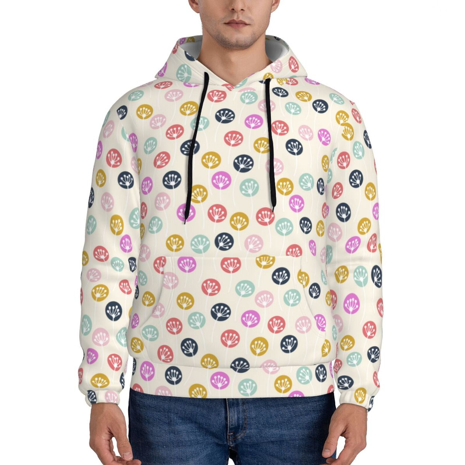 Coaee Dandelion Floral for Adult Hoodie Pullover Sweatshirt for Men ...