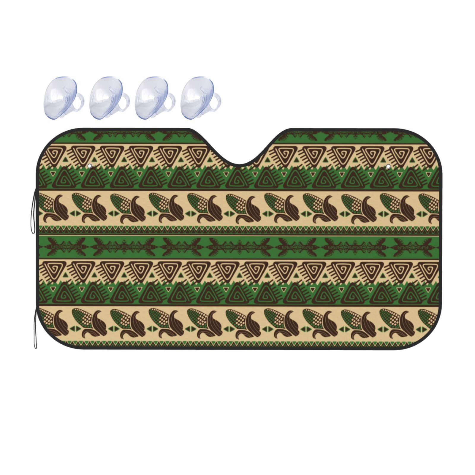 Coaee Dark Green Vintage Corn Pattern for Car Sunshade Windshield Sun ...