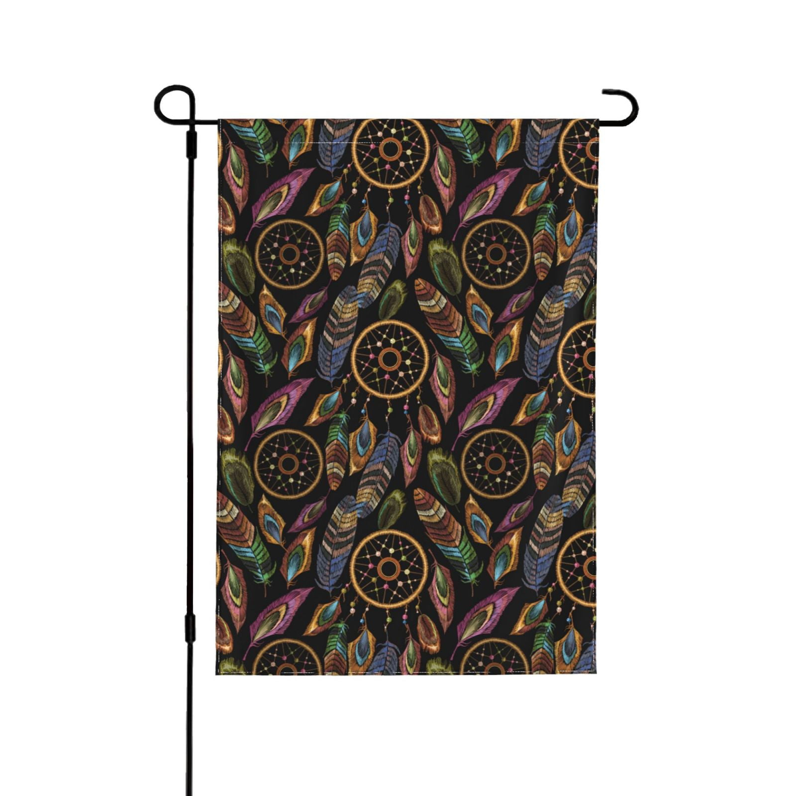 Coaee Decorative Feathers Double Sided Garden Flag, Weather Resistant ...