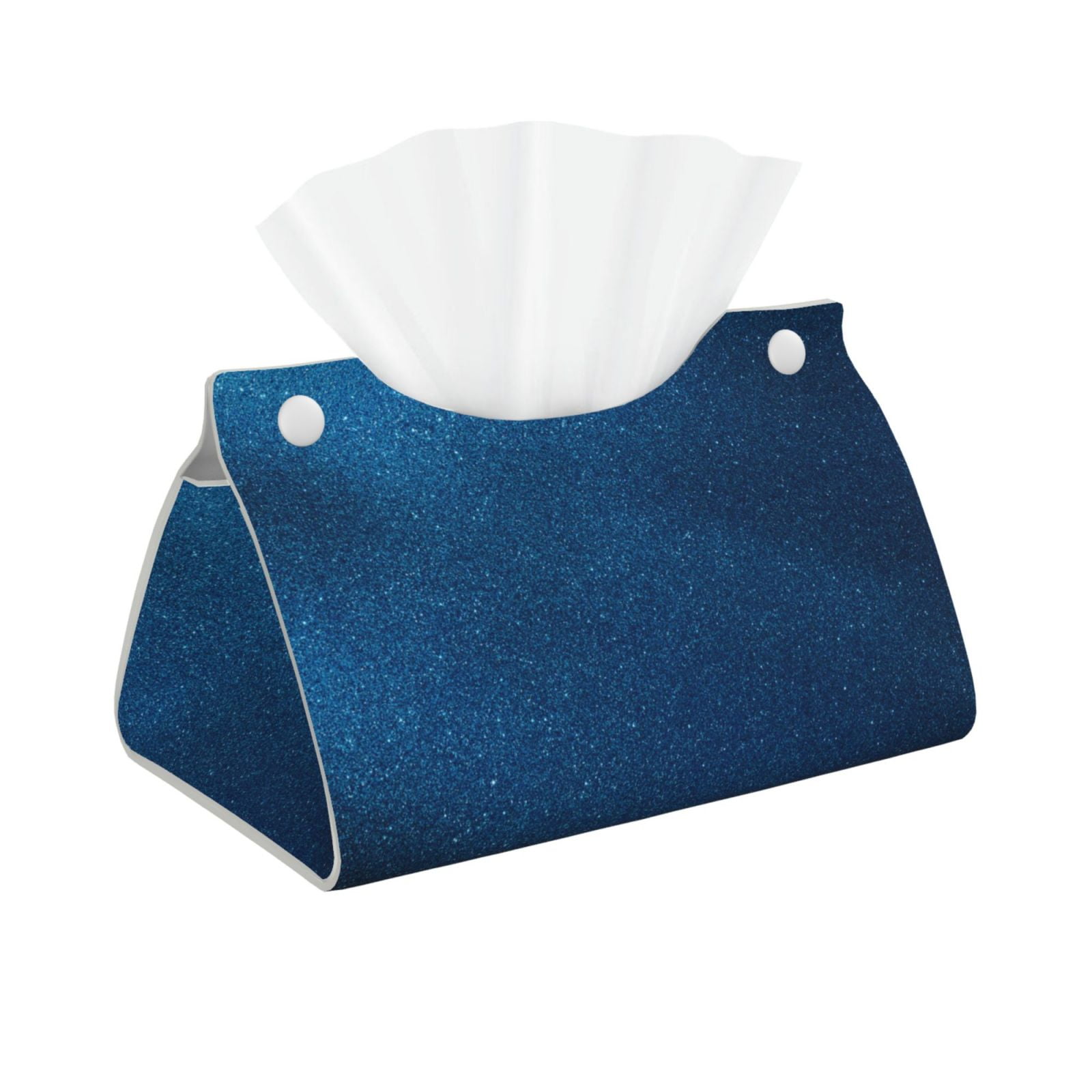 Coaee Deep Blue Glitter for Large Tissue Box Cover Rectangular for ...