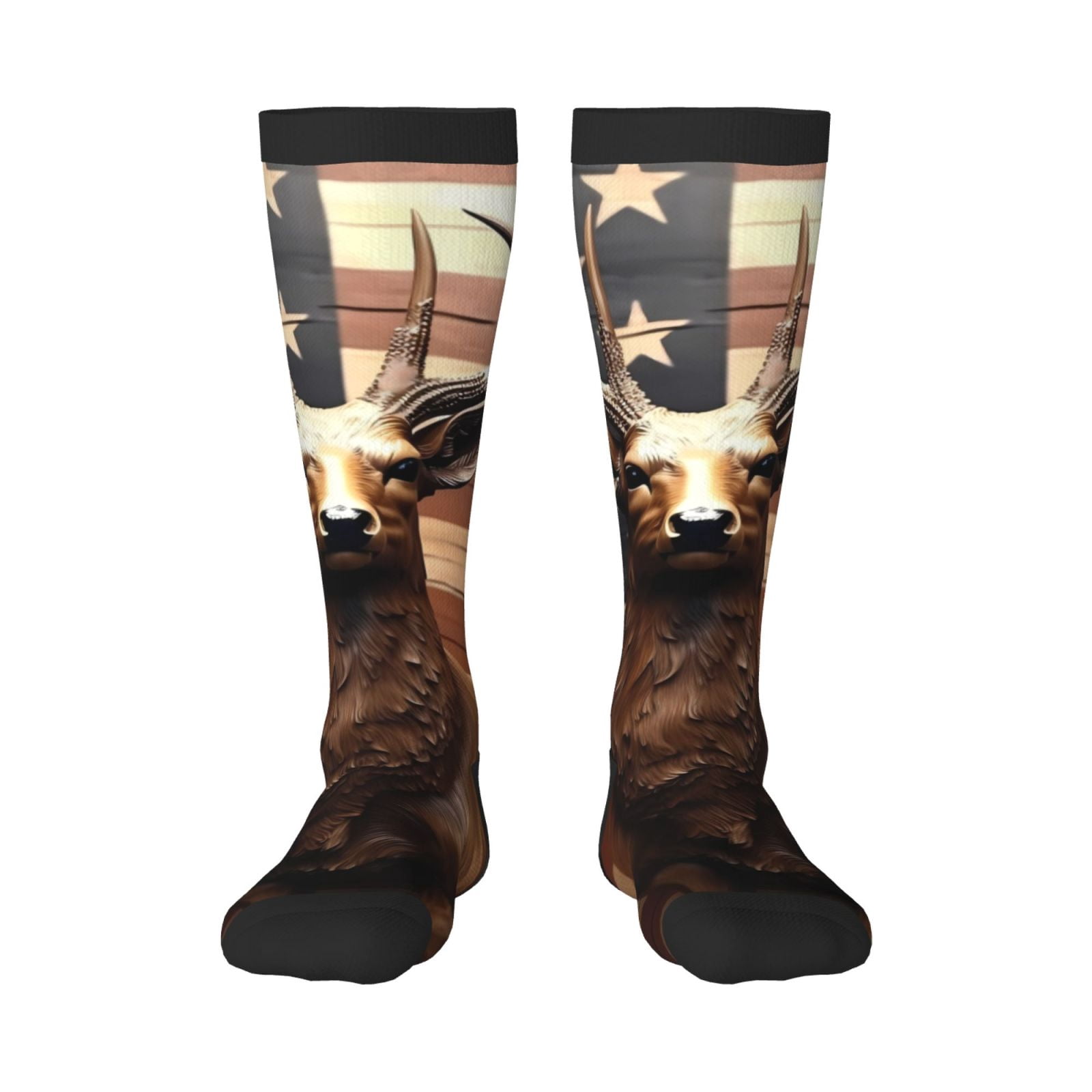 Coaee Deer American Flag Vintage for Socks Compression Socks for Women ...