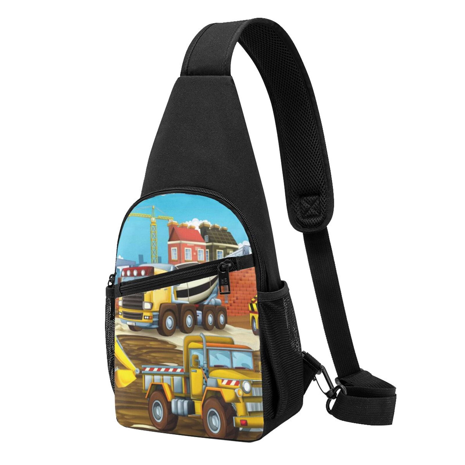 Coaee Different Construction Site Vehicles for Crossbody Sling Backpack ...
