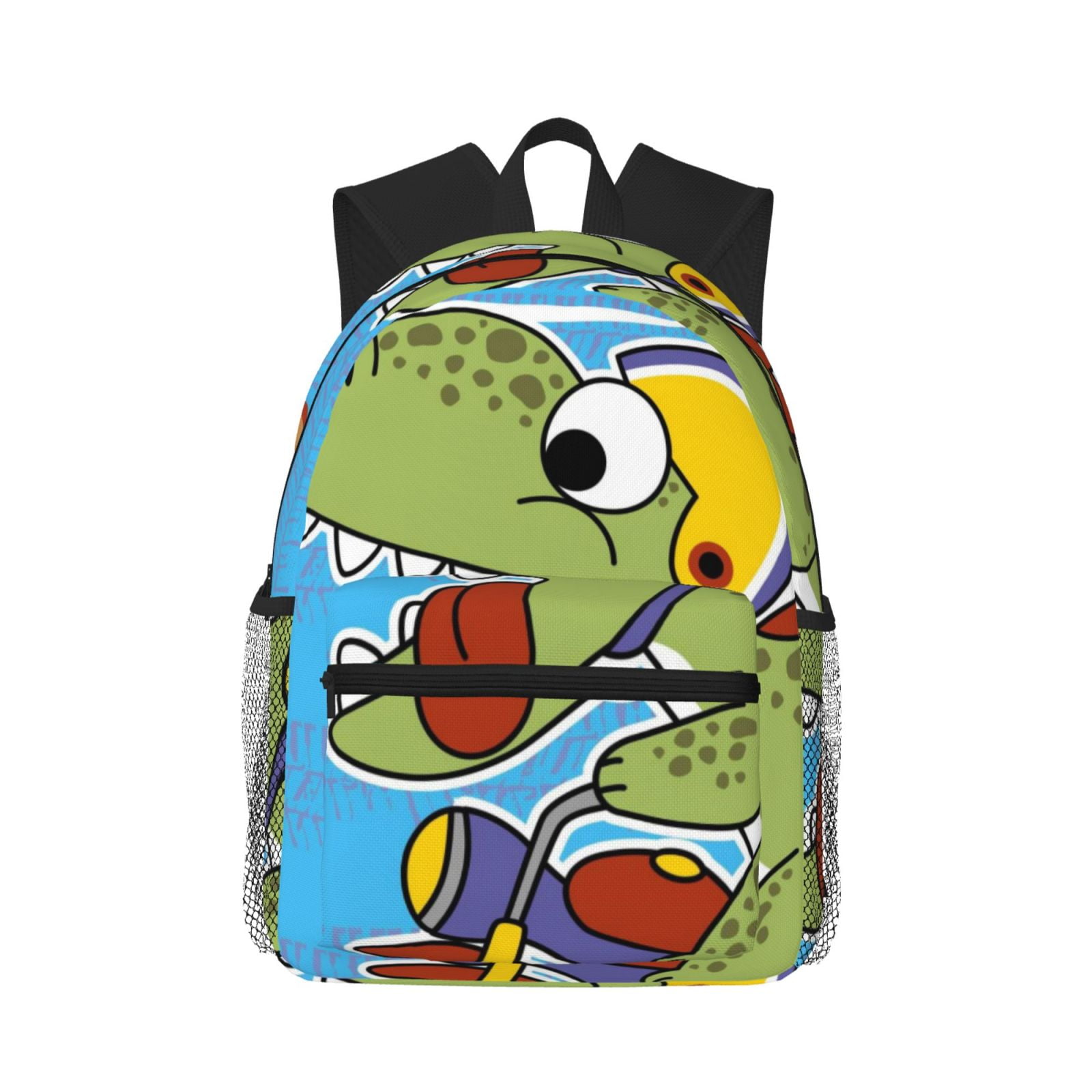 Coaee Dinosaur Riding a Motorcycle for Classical Basic Travel Backpack ...