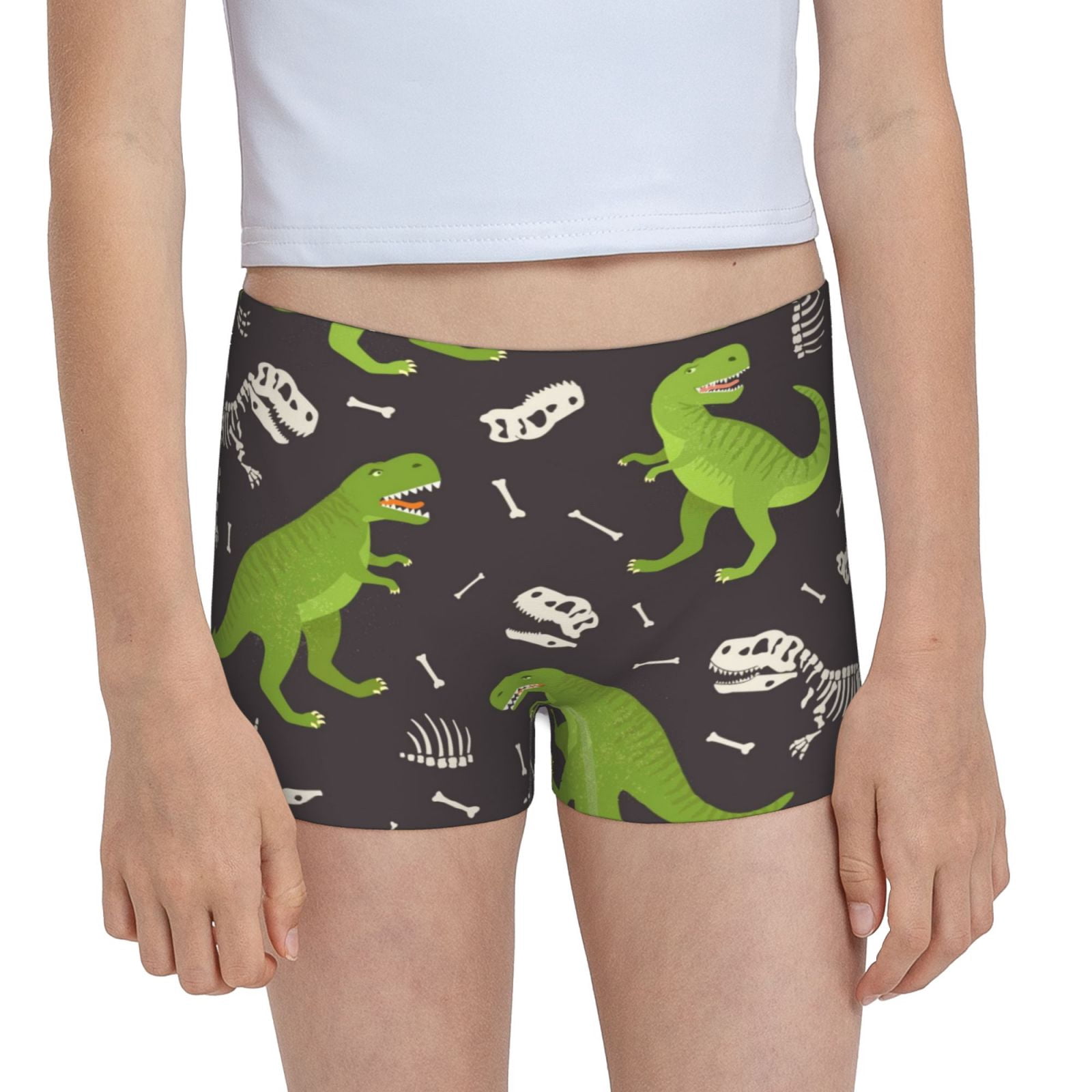 Coaee Dinosaur Skeleton for Girl's Cotton Boxer Briefs Soft and ...