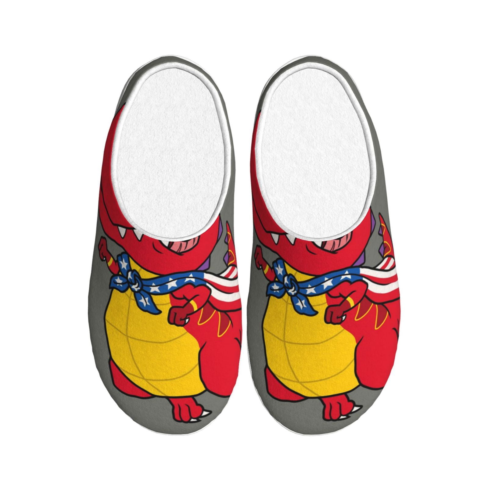 Coaee Dinosaur Super Hero Cartoon for Mens Slippers Indoor Slip On ...
