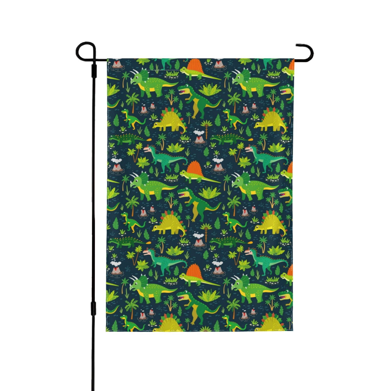 Coaee Dinosaurs Double Sided Garden Flag, Weather Resistant Yard Flag ...
