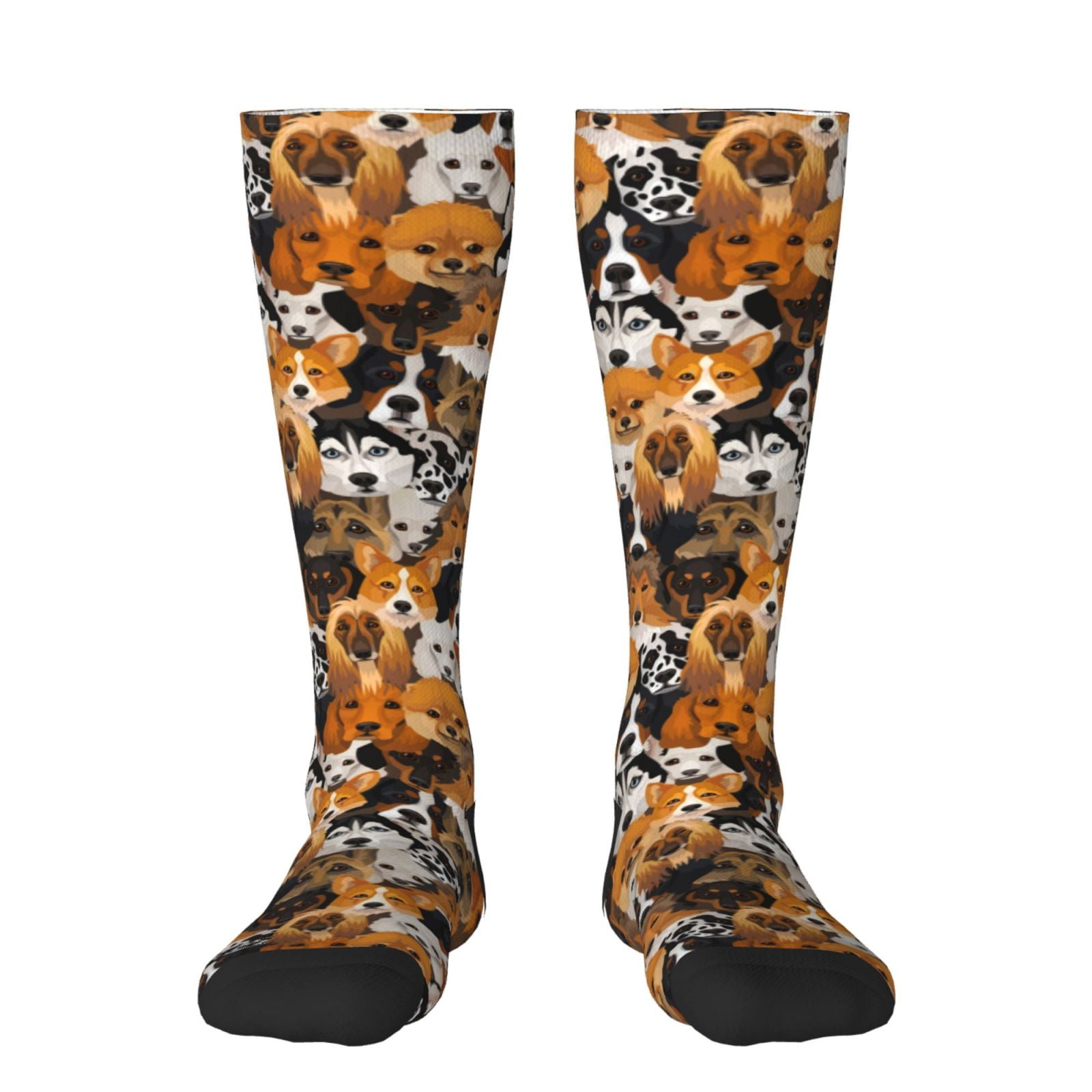 Coaee Dogs Different Breeds Print Sock Breathable,Adult Stockings ...