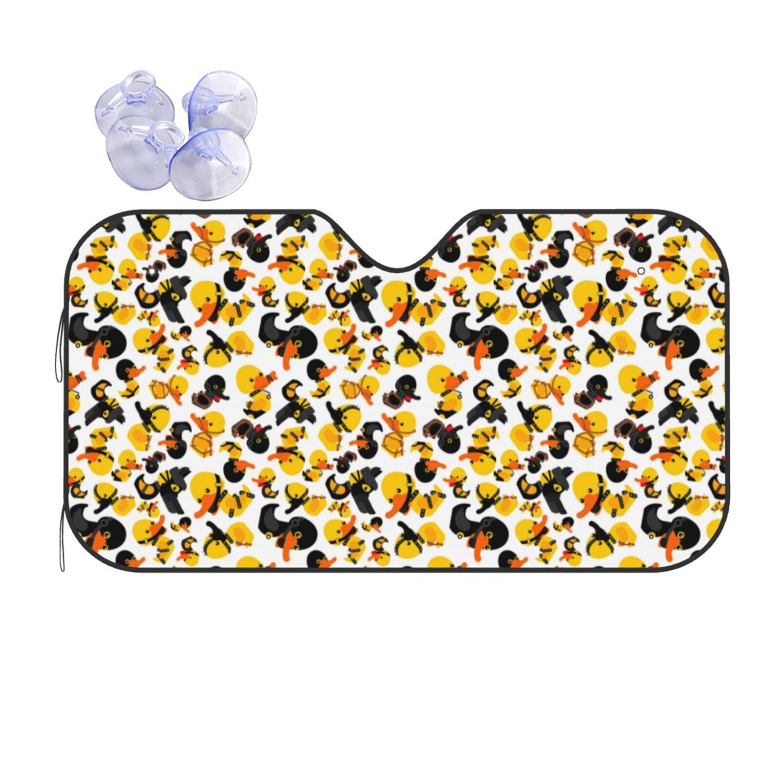 Coaee Duck In Black Suit1 Print Car Sunshade Windshield Sun Shade ...