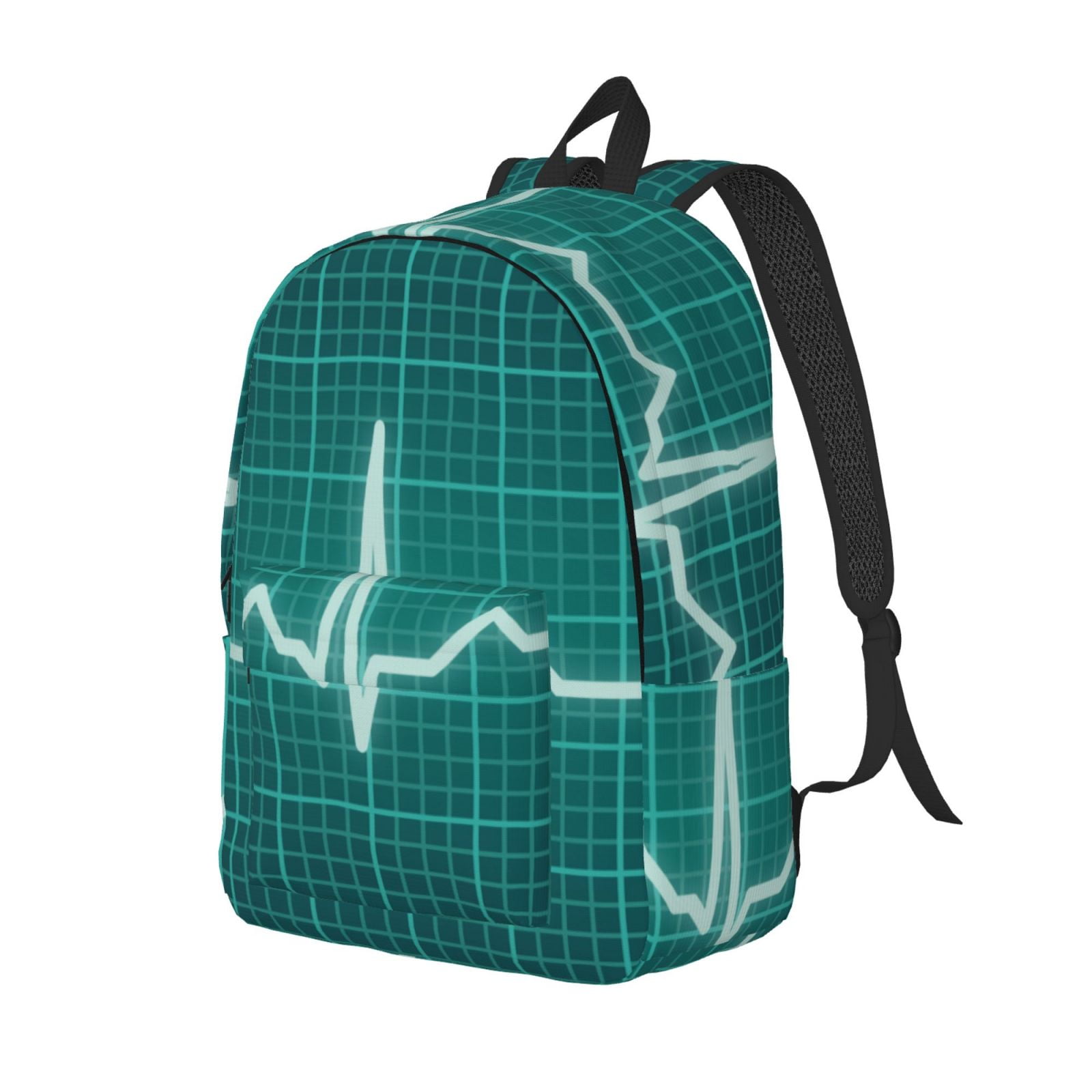 Coaee ECG Wave for Canvas Backpack for Hiking, Camping, Traveling, and ...