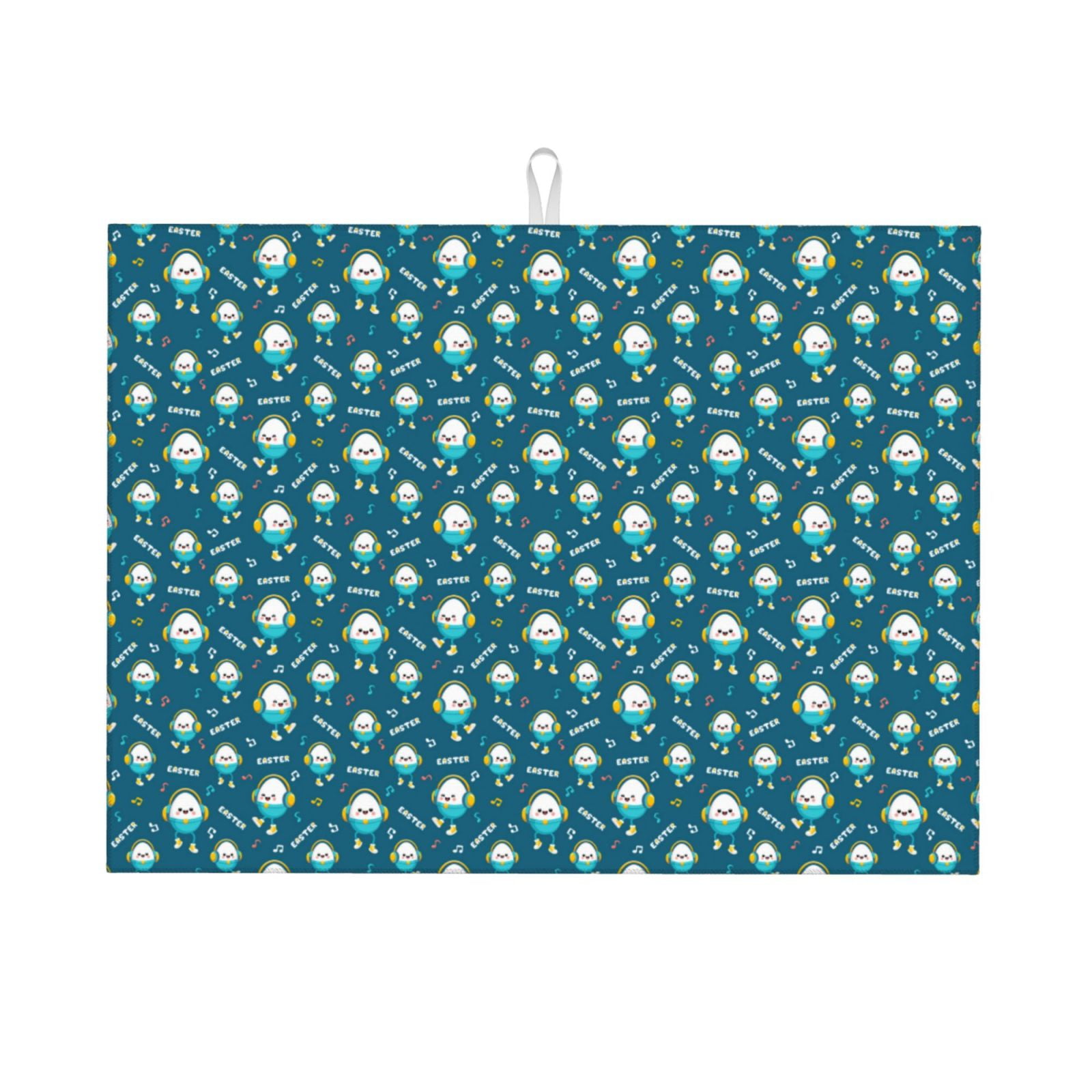 Coaee Easter eggs dancing to music for Kitchen Drying Mat,Foldable ...