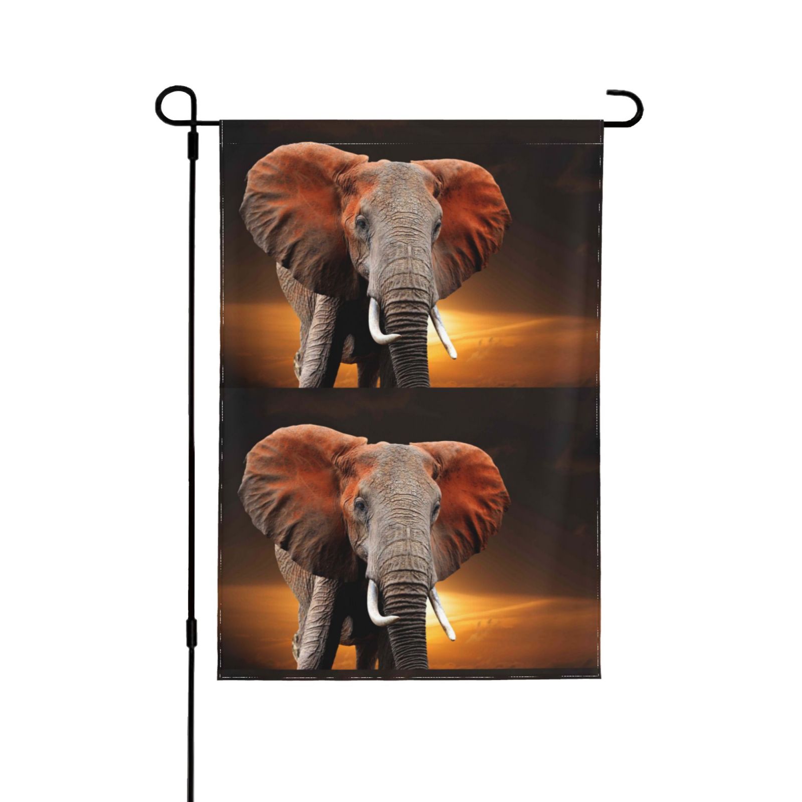 Coaee Elephant Sunset in Kenya Double Sided Garden Flag, Weather ...