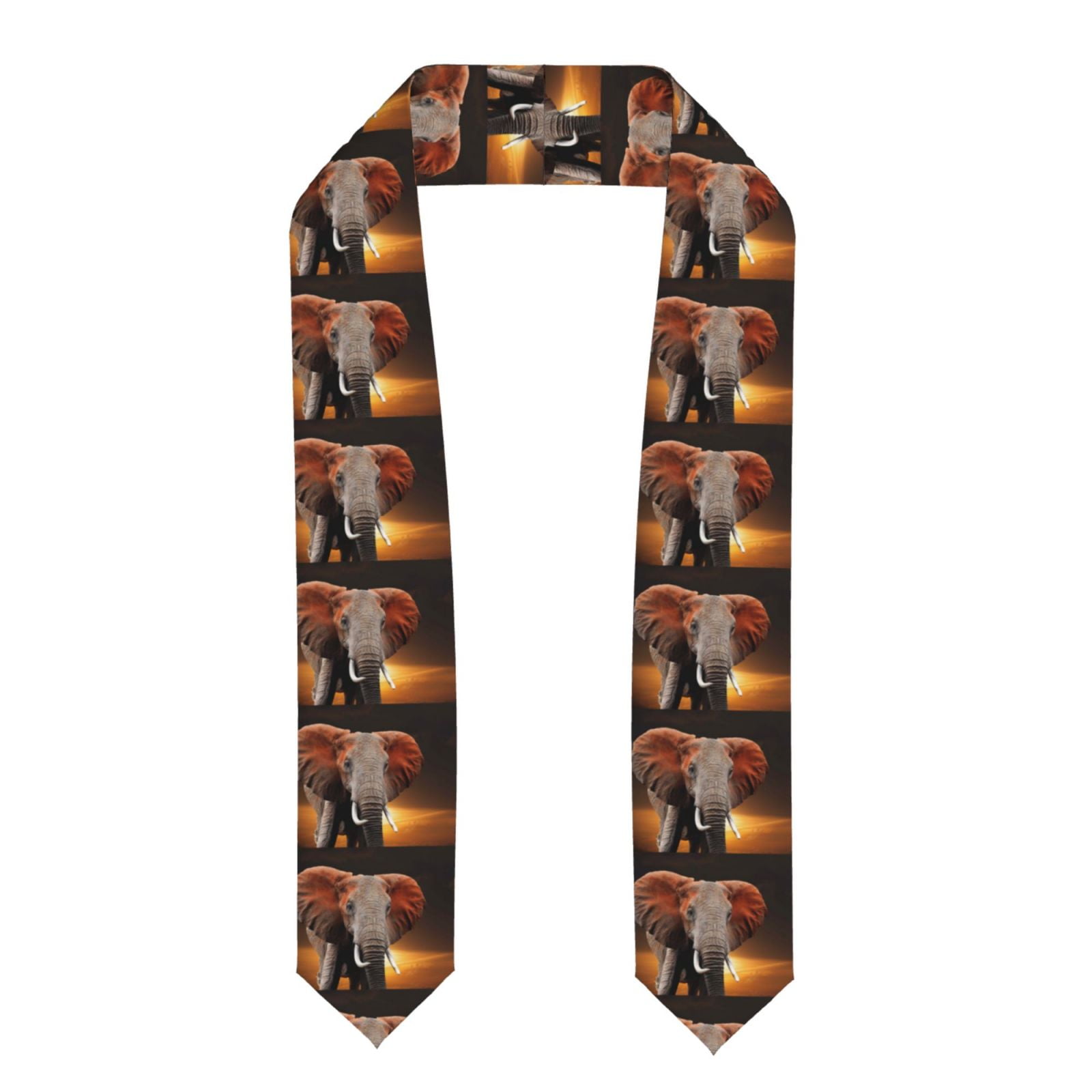 Coaee Elephant Sunset in Kenya Graduation Stole, Unisex, 72" Long ...