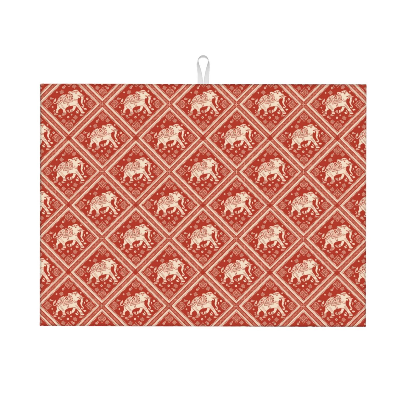 Coaee Elephant animal for Kitchen Drying Mat,Foldable andWater ...