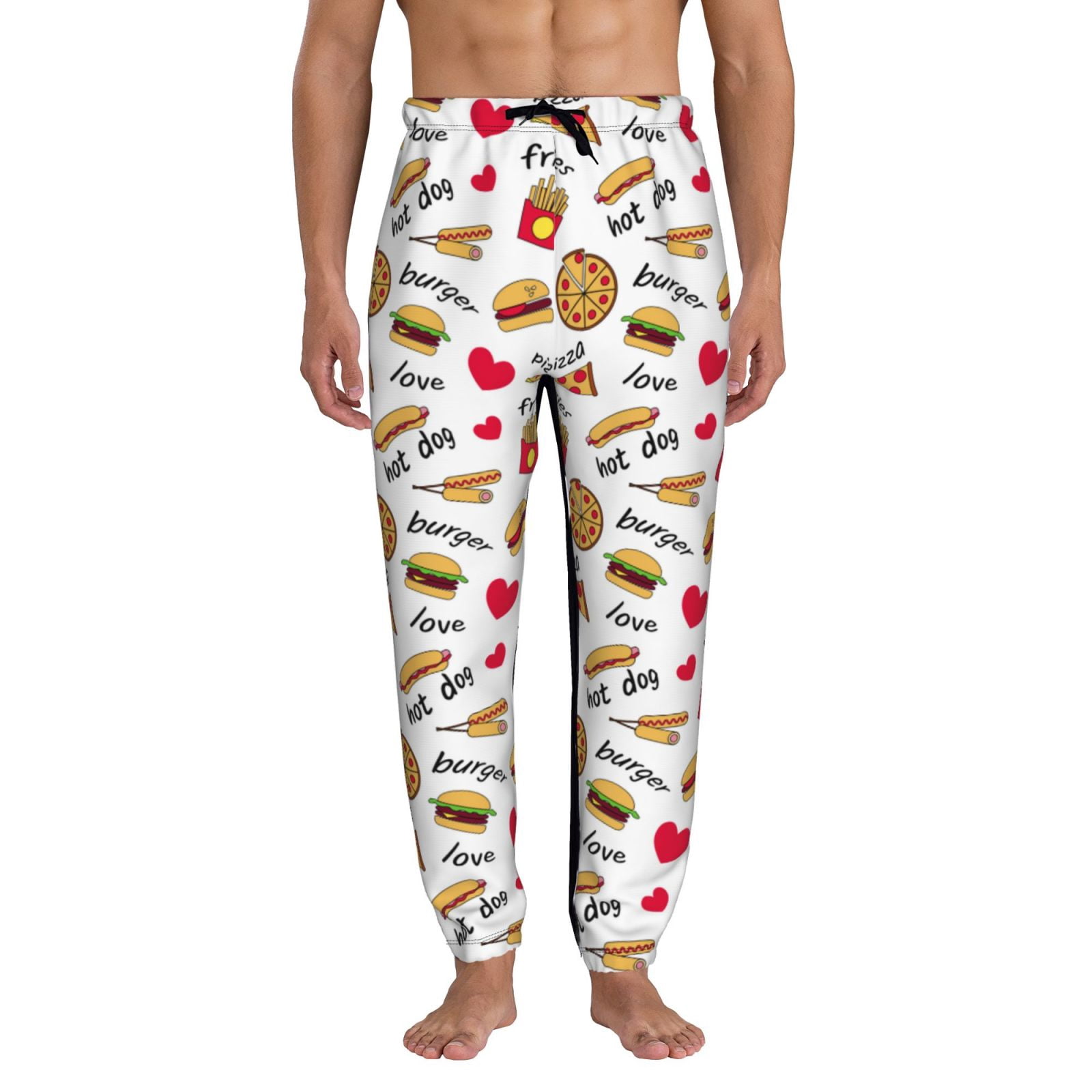 Coaee Fast Food for Sweatpants for Men, Men's Joggers with Pockets ...