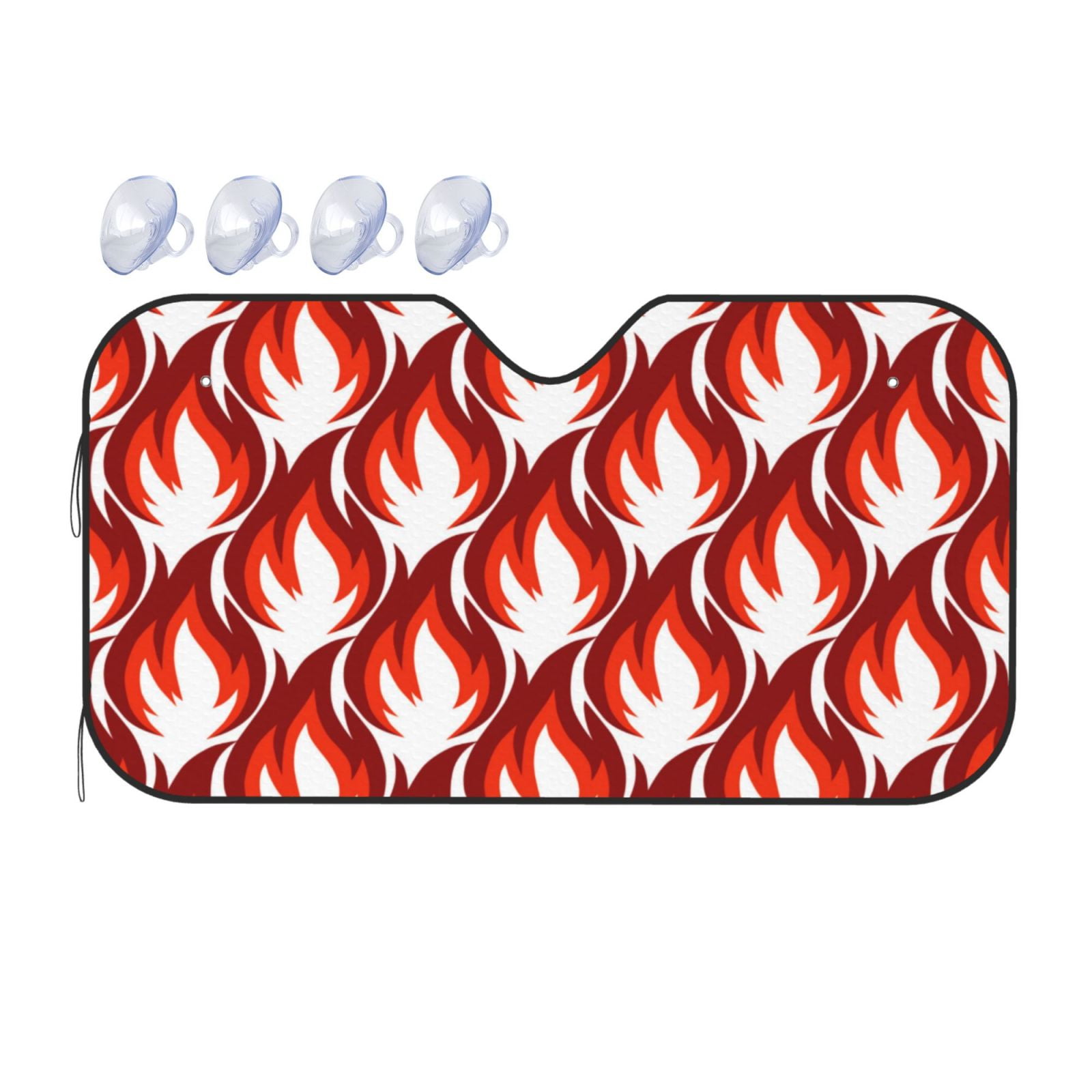 Coaee Fire Symbols for Car Sunshade Windshield Sun Shade Reflect UV Sun ...