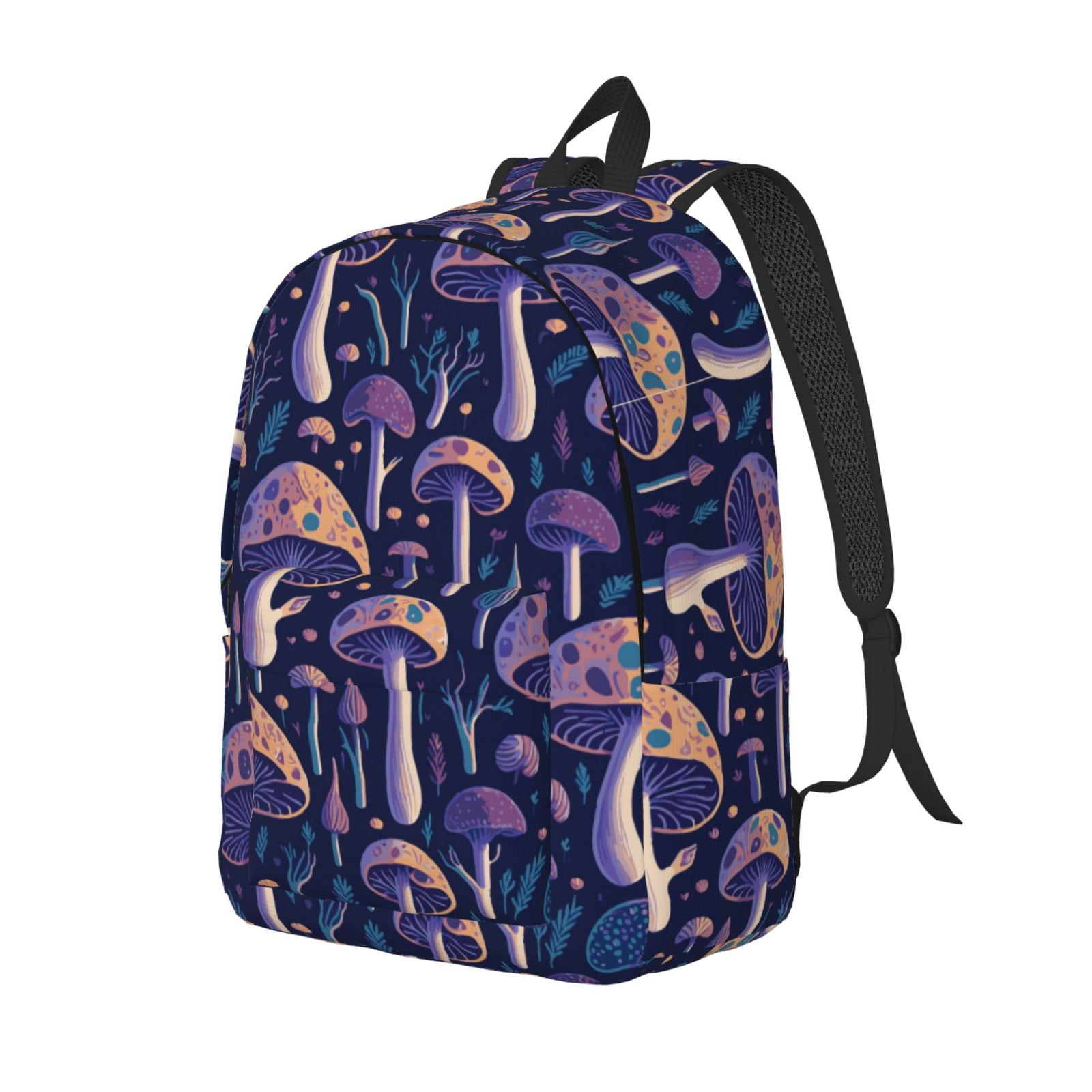 Coaee Floral Hippie Mushrooms for Canvas Backpack for Hiking, Camping ...
