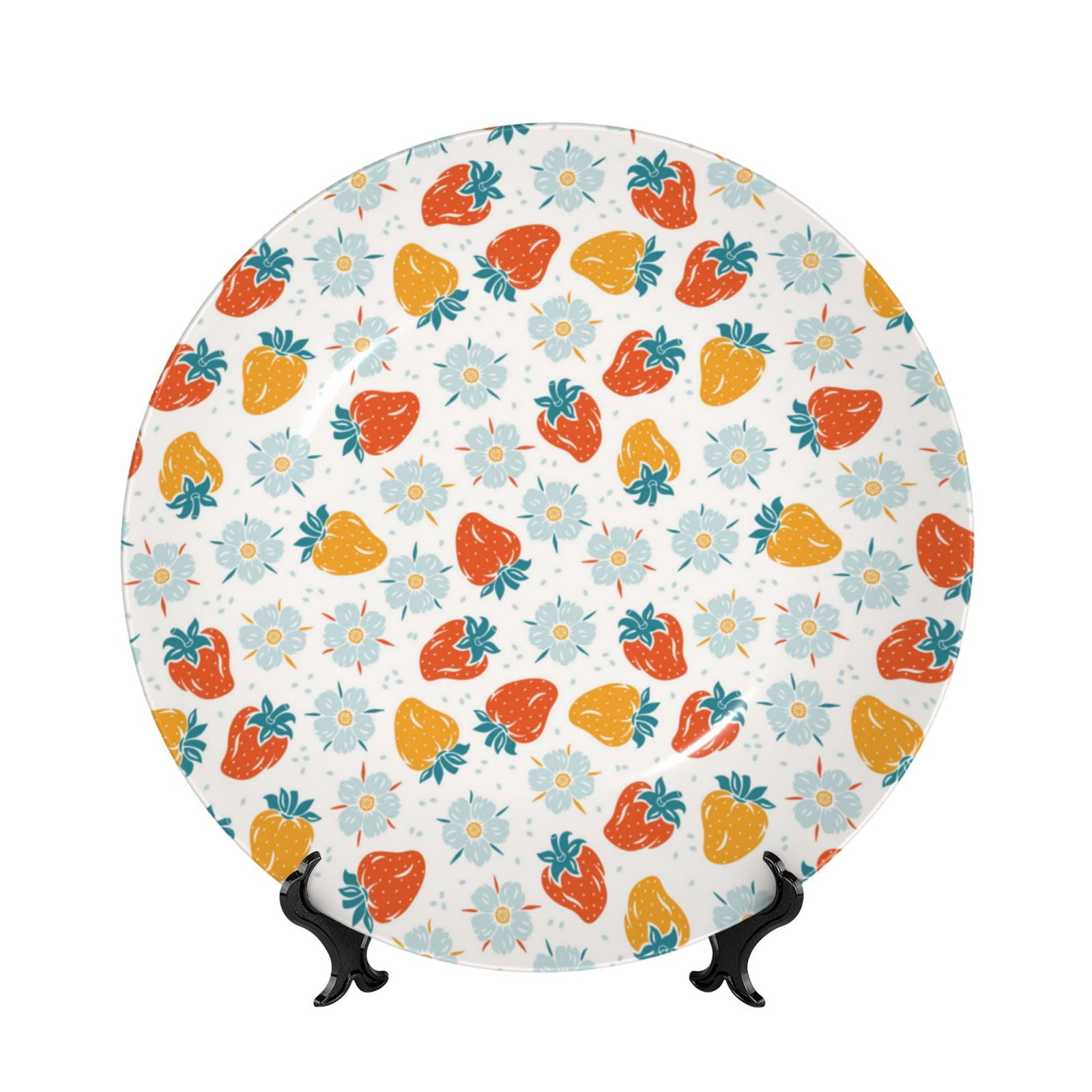 Coaee Floral Strawberr for Bone China Decorative Plate Decorative Plate ...