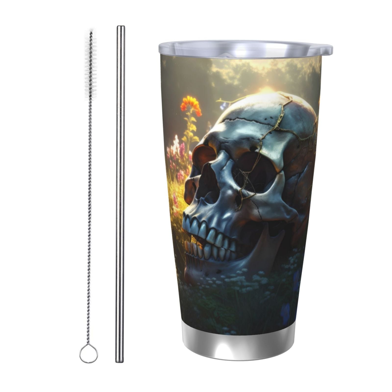 Coaee Flower Field Skull for 20oz Insulated Kettle Water Bottle For ...