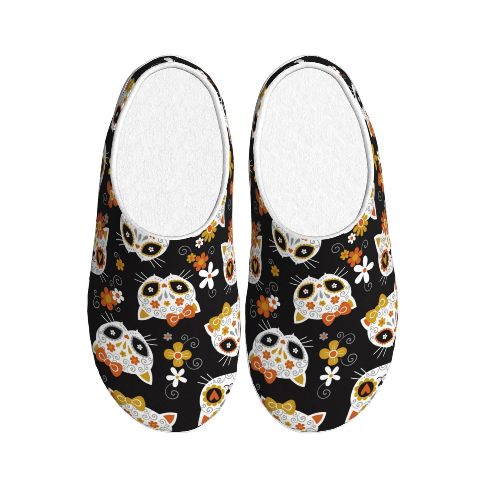 Coaee Flower Fox for Mens Slippers Indoor Slip On Shoes Slippers for ...