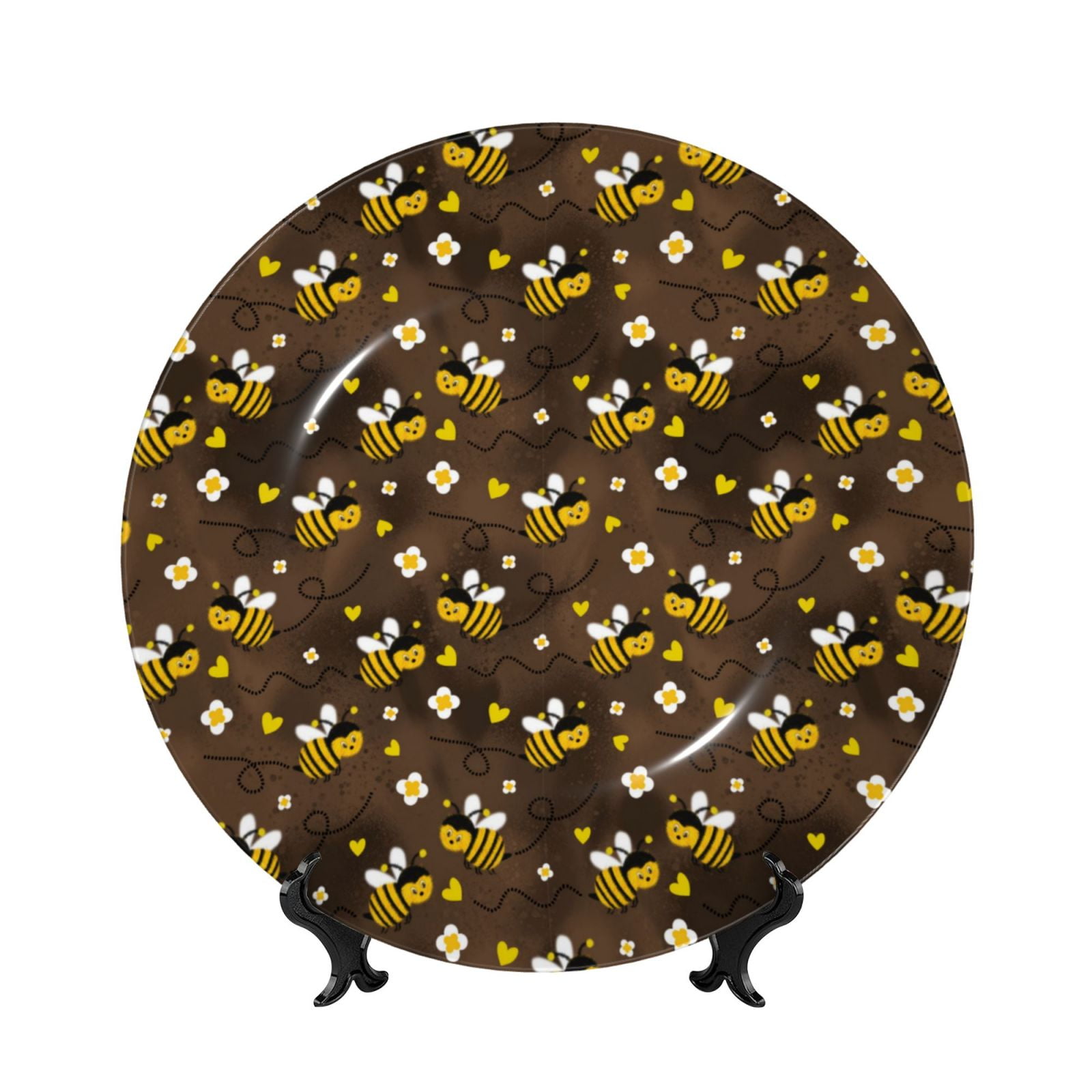 Coaee Flying Furry Honey Bees for Bone China Decorative Plate ...