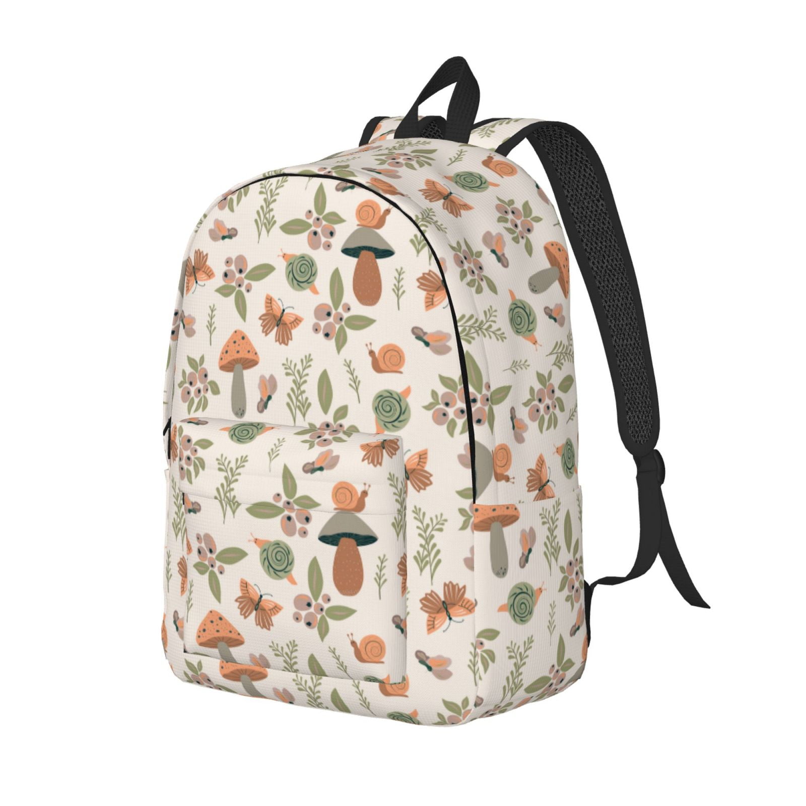 Coaee Forest Mushrooms Insects for Canvas Backpack for Hiking, Camping ...