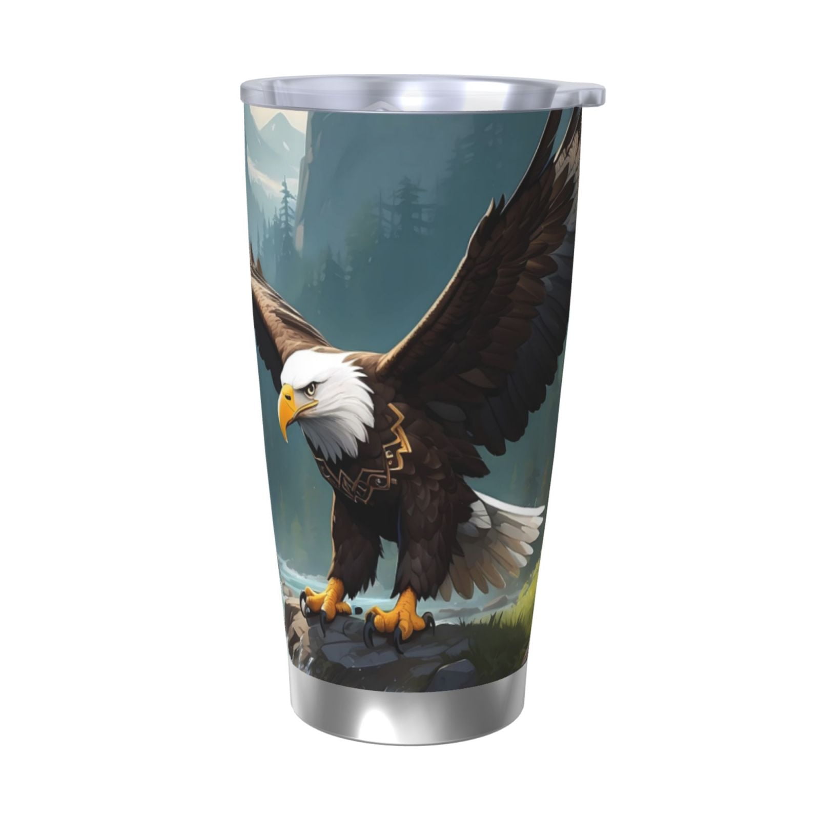 Coaee Forest River Bald Eagle for 20oz Insulated Kettle Water Bottle ...