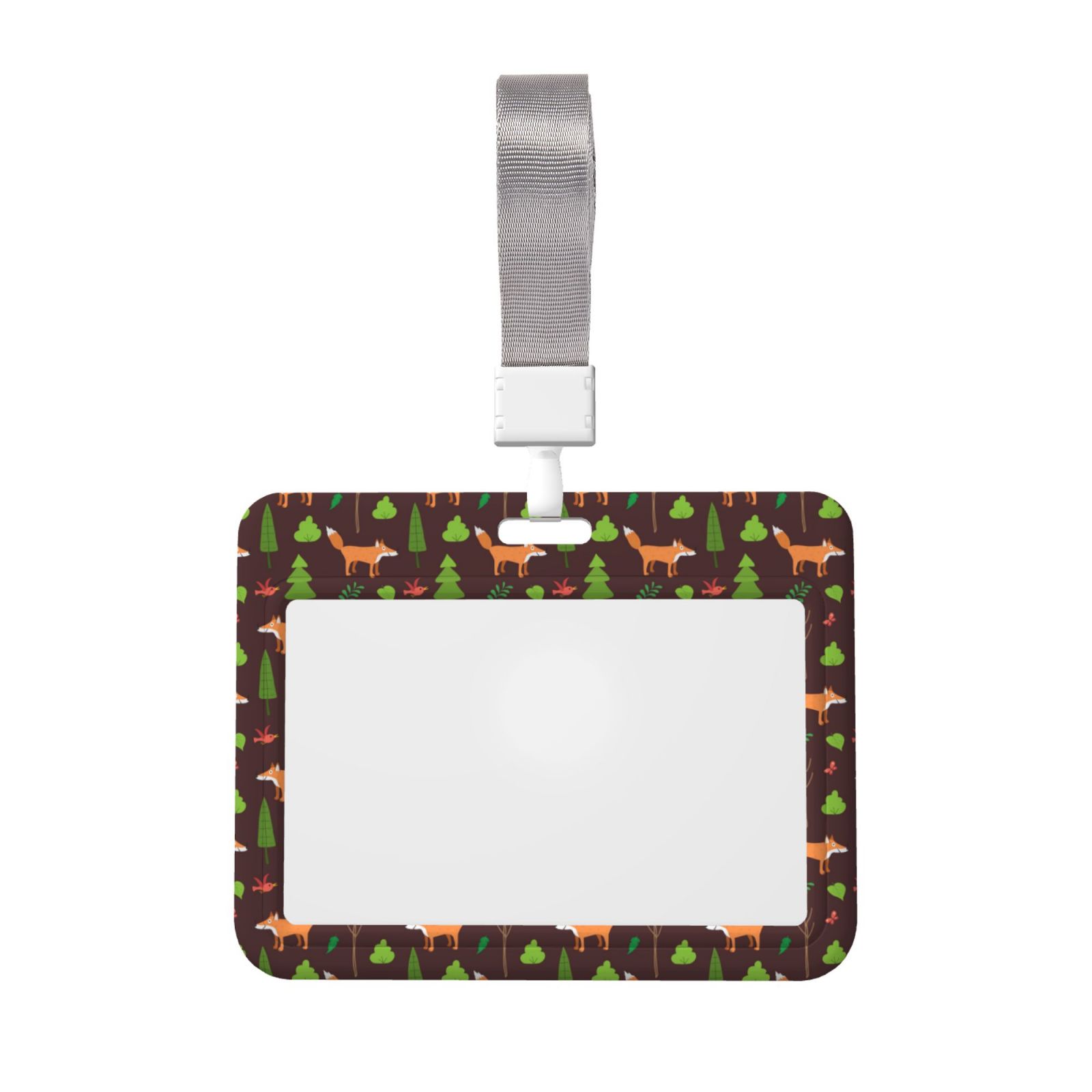 Coaee Fox In Forest for Card Badge Holder Soft Waterproof Card ...