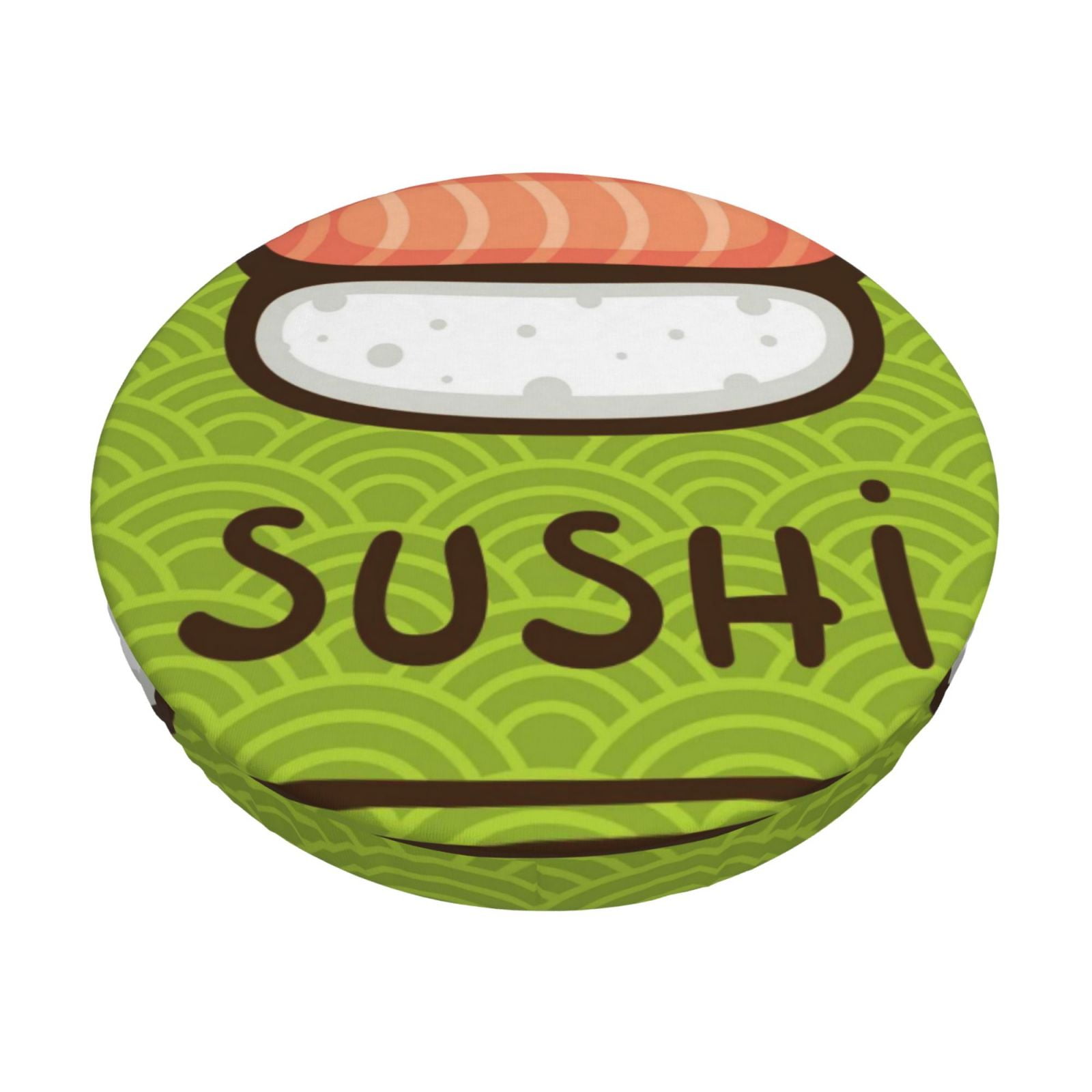 Coaee Fresh Sushi Round Bar Stool Seat Covers Washable Stool Cushion ...