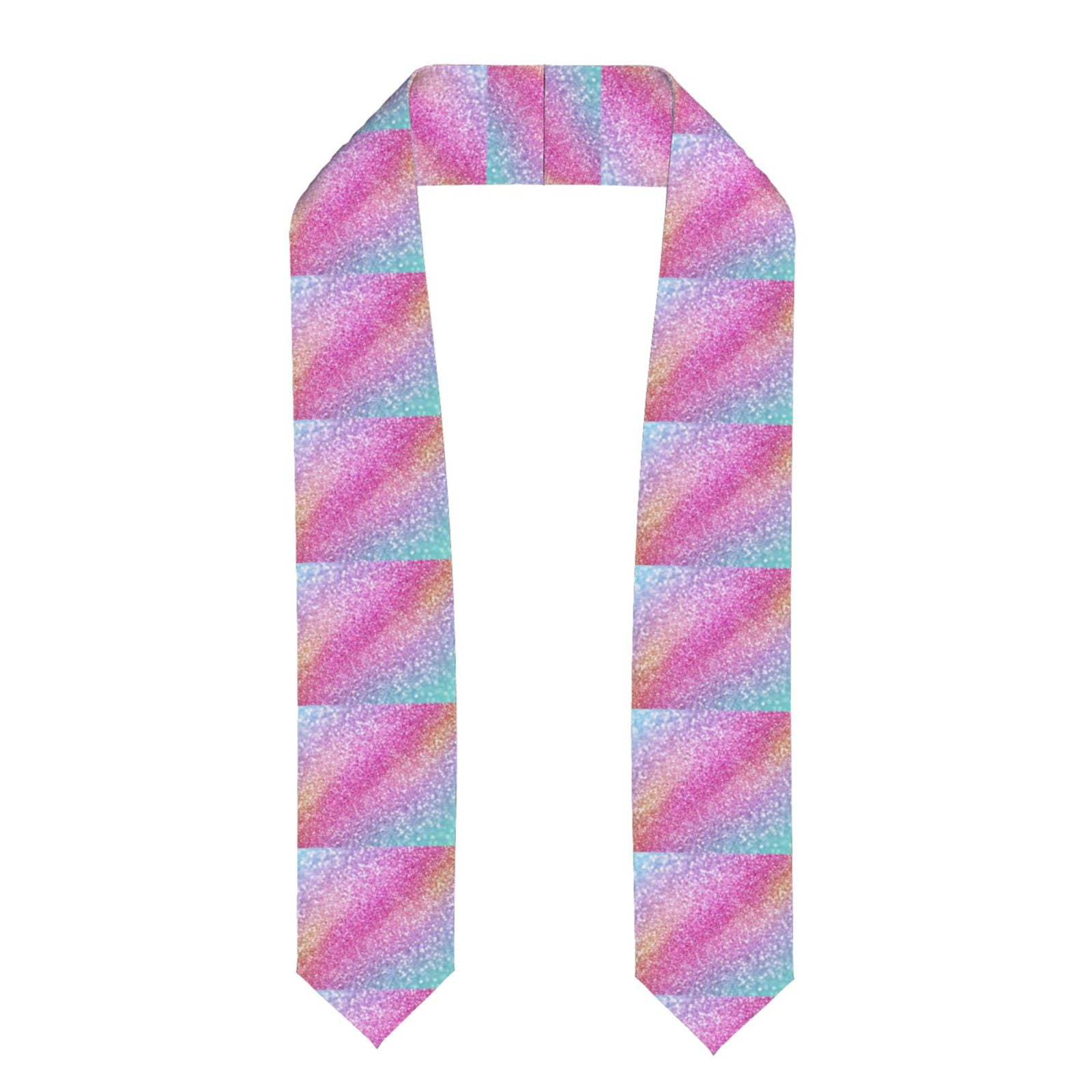Coaee Fun Rainbow Pink Graduation Stole, Unisex, 72" Long Graduation ...