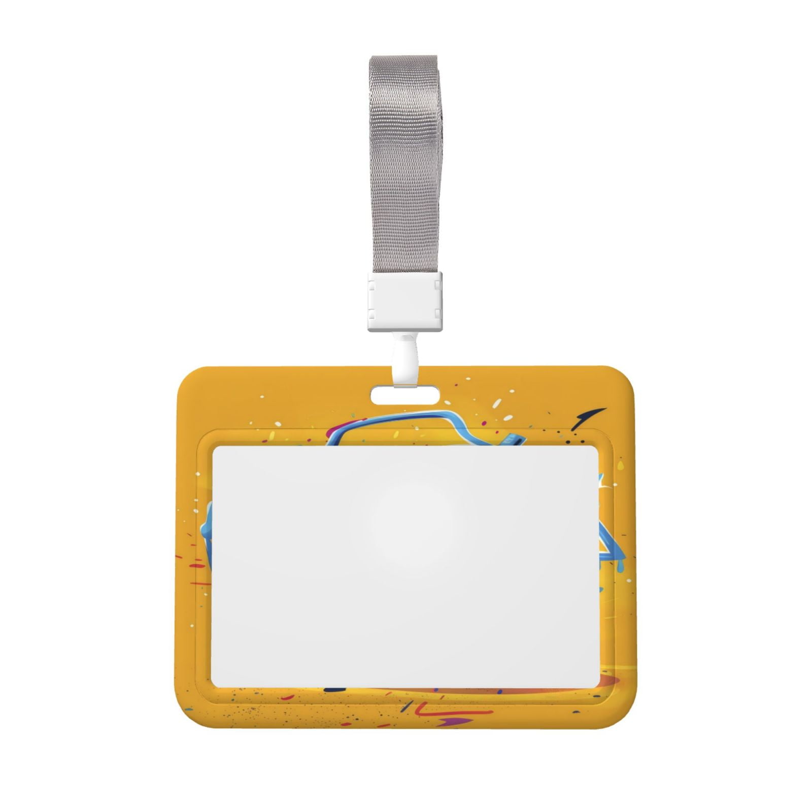 Coaee Funny Alarm Clock Illustration for Card Badge Holder Soft ...