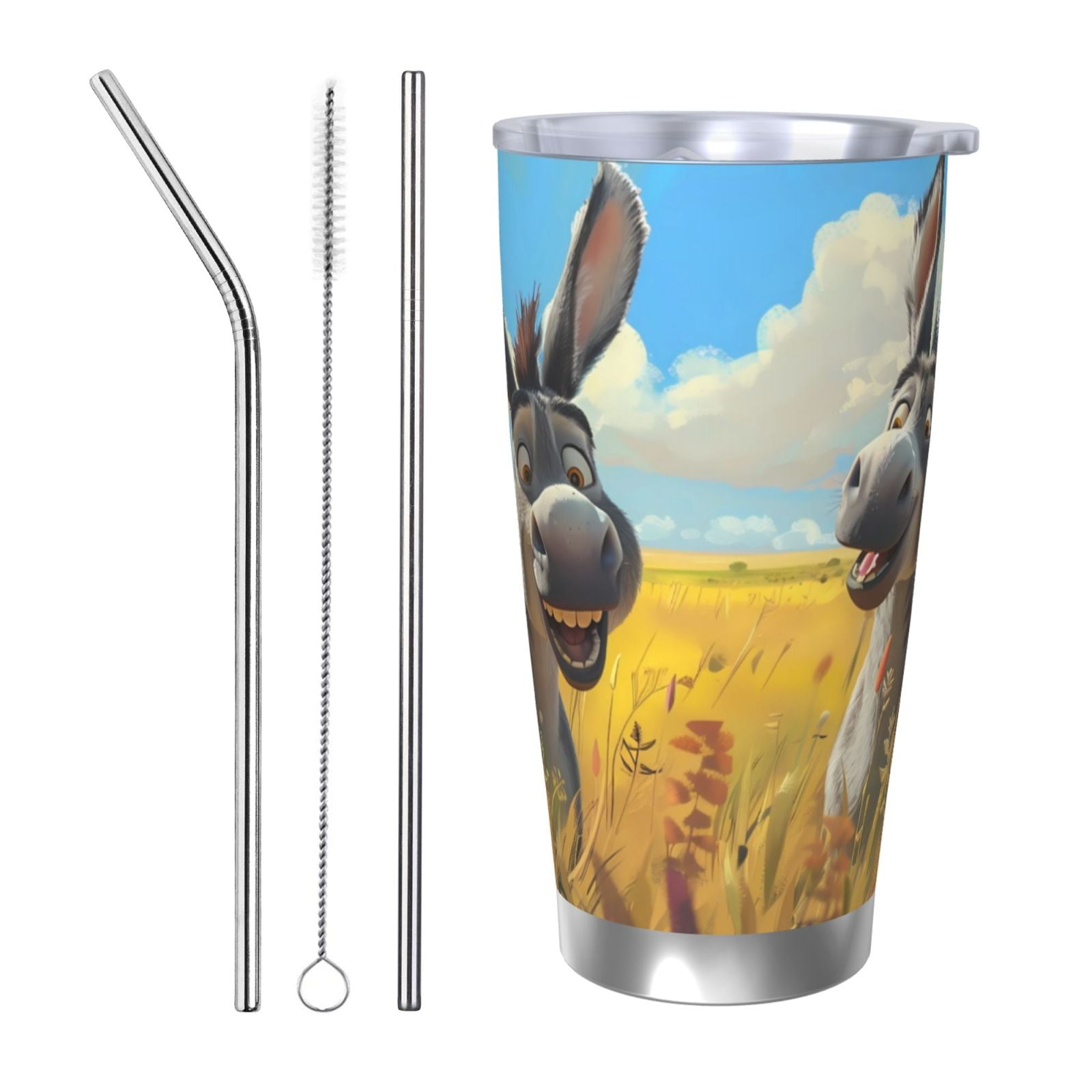 Coaee Funny Countryside Donkey for 20oz Insulated Kettle Water Bottle ...