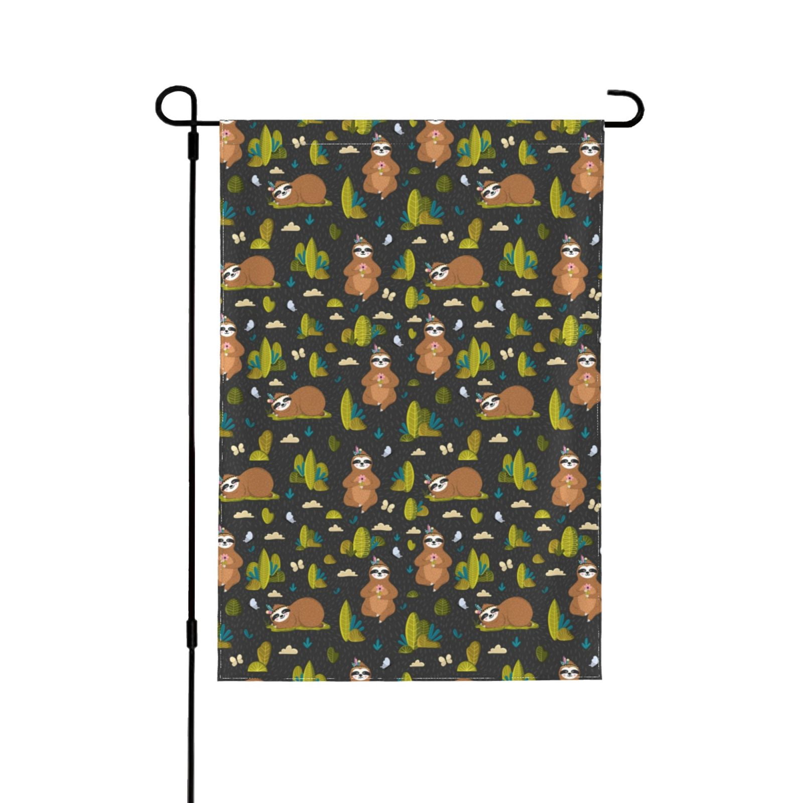 Coaee Funny Sloths In The Forest Double Sided Garden Flag, Weather ...