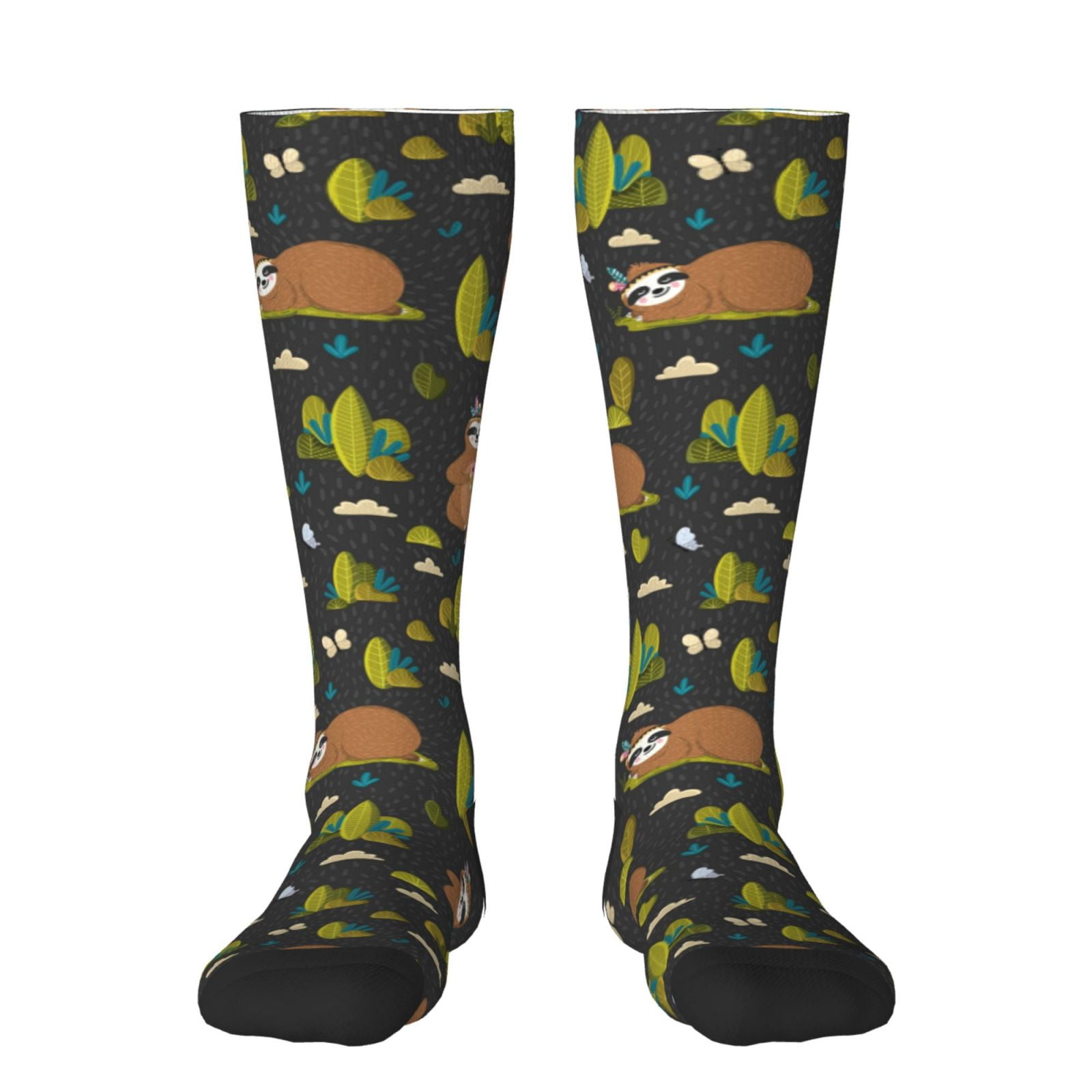 Coaee Funny Sloths In The Forest Print Sock Breathable,Adult Stockings ...