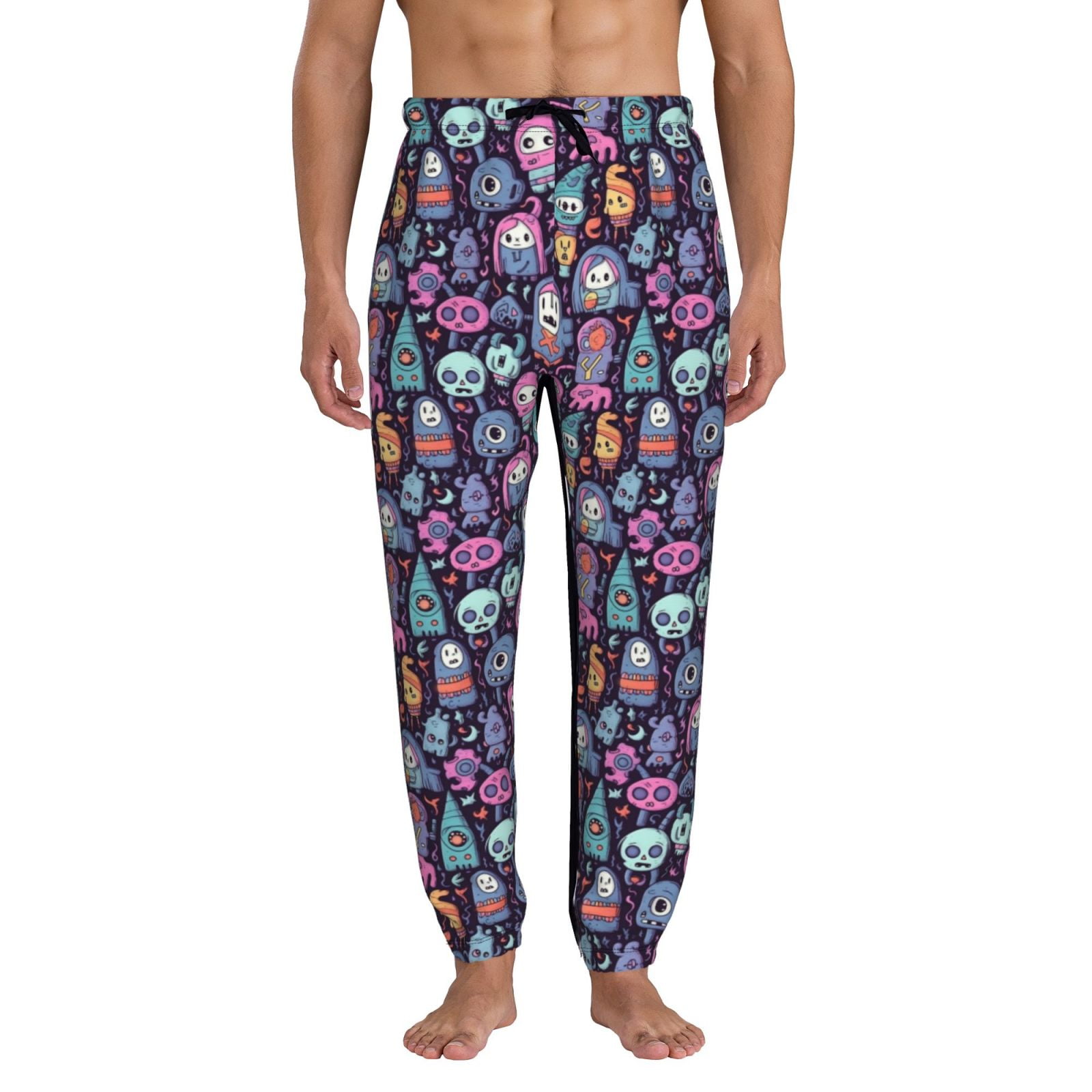 Coaee Funny colorful skull ghost for Sweatpants for Men, Men's Joggers ...