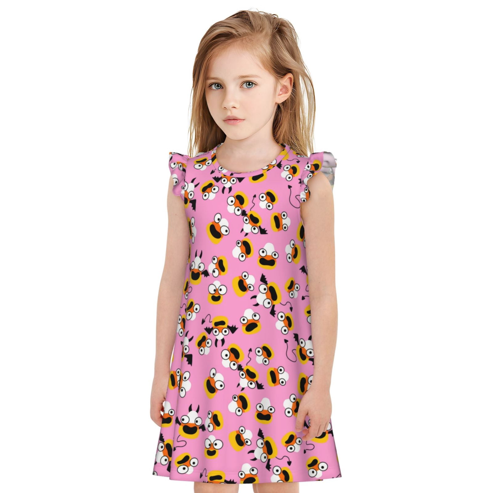 Coaee Funny corn spider web A for Printed Girls Nightgowns Short Sleeve ...