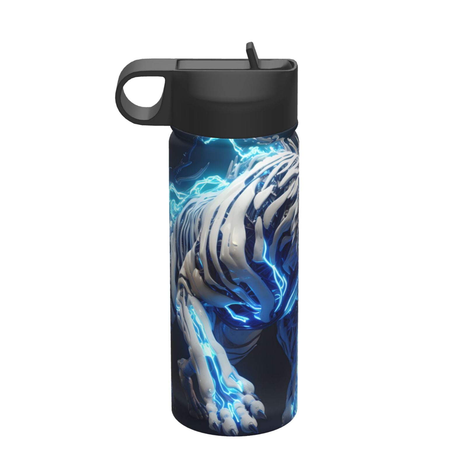 Coaee Futuristic Blue Light White Tiger for 18oz Insulated Kettle With ...