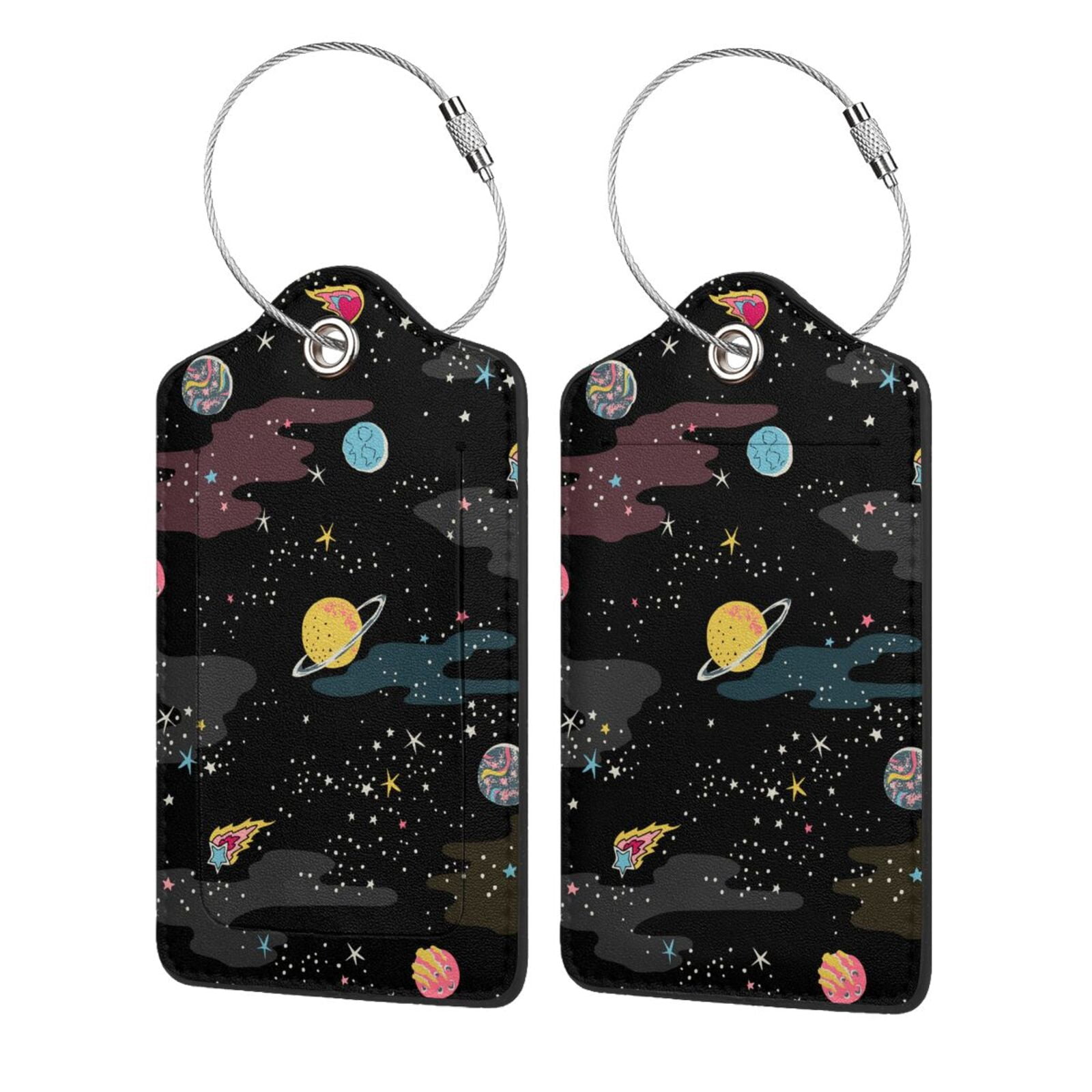 Coaee Galaxy Untethered Leather Luggage Tags for Suitcases Luggage ...