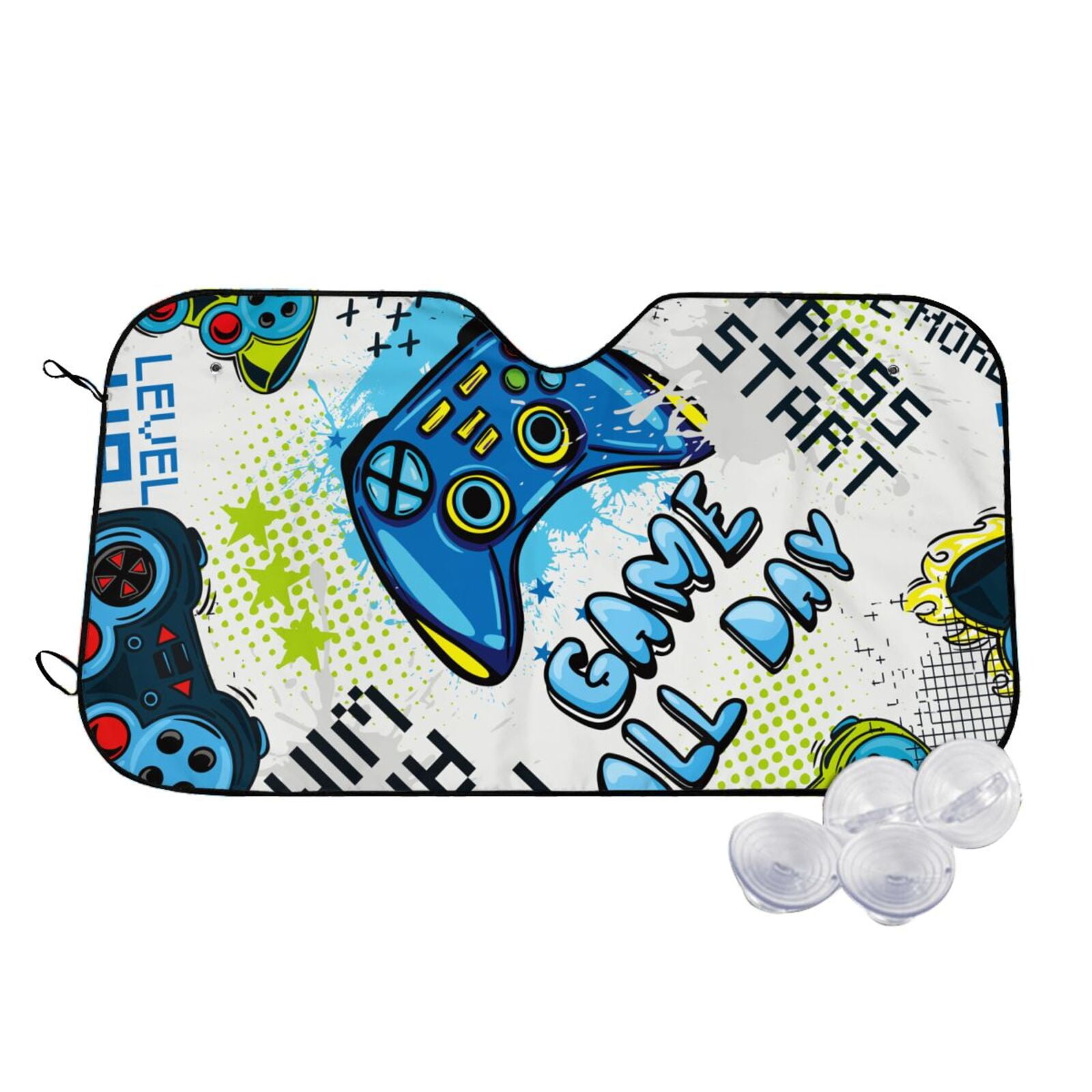 Coaee Game All Day Car Windshield Sunshade,Uv Rays Sun Visor Protector ...