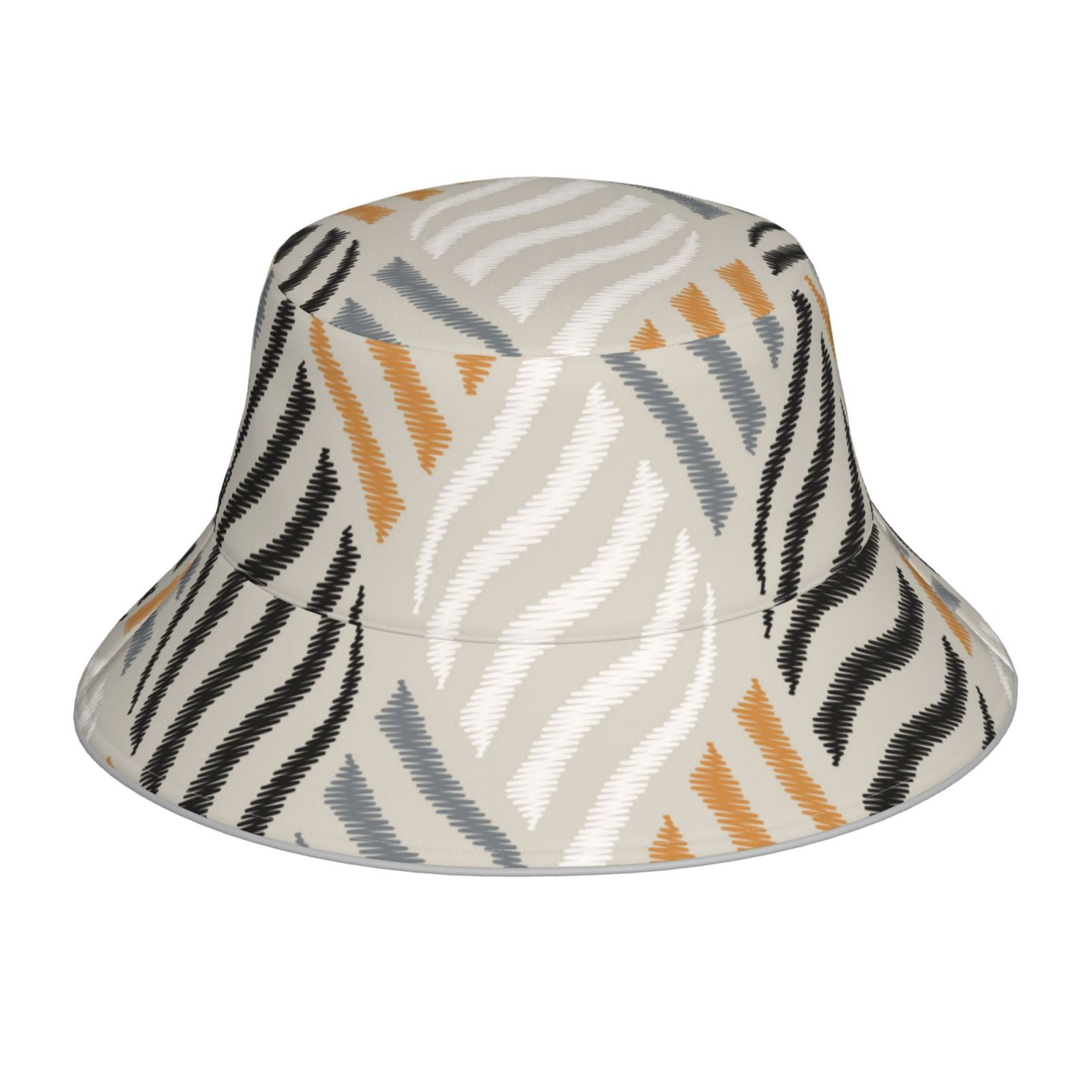 Coaee Geometric Double-Sided Reflective Strip Sun Hat Bucket Hat ...