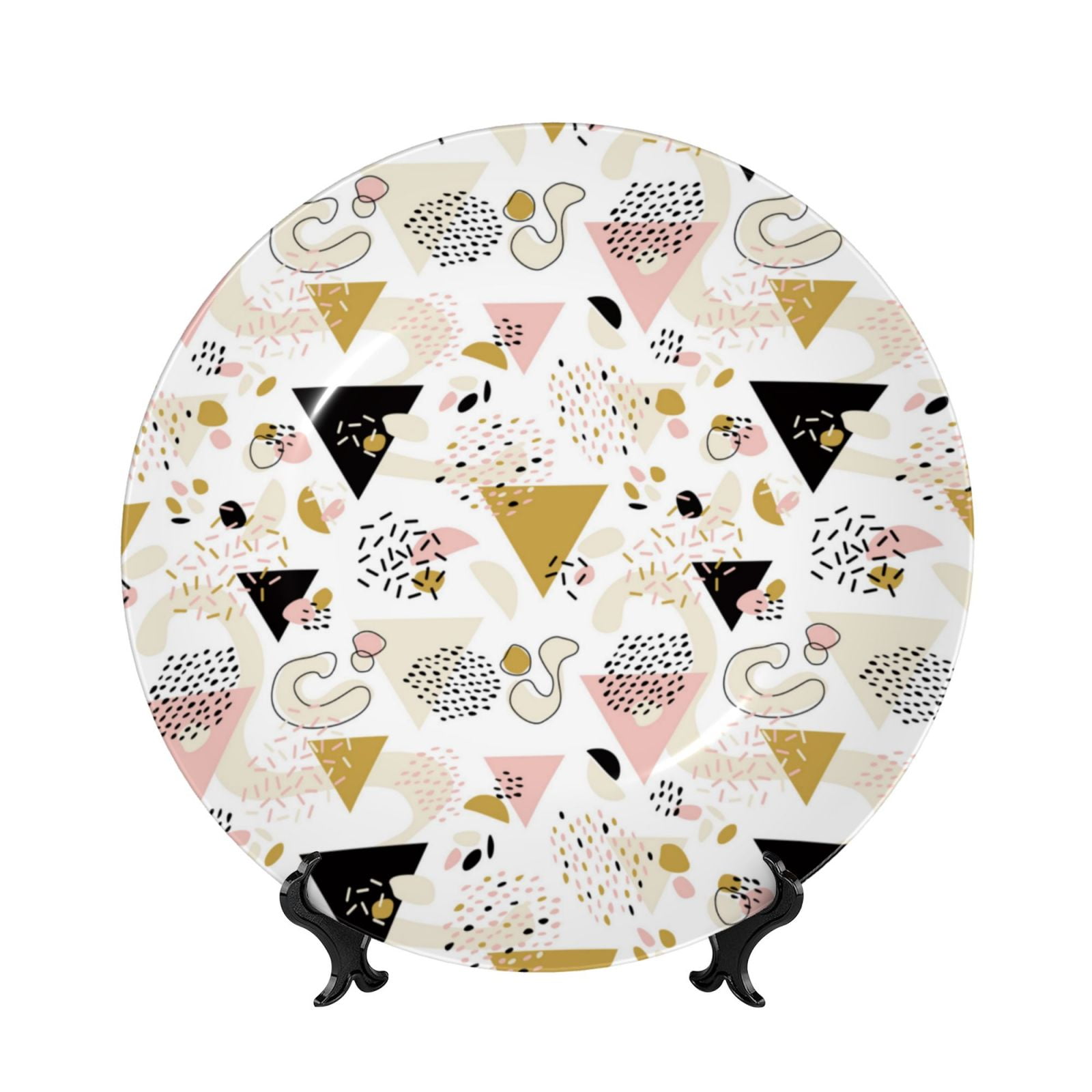 Coaee Geometric Triangle for Bone China Decorative Plate Decorative ...
