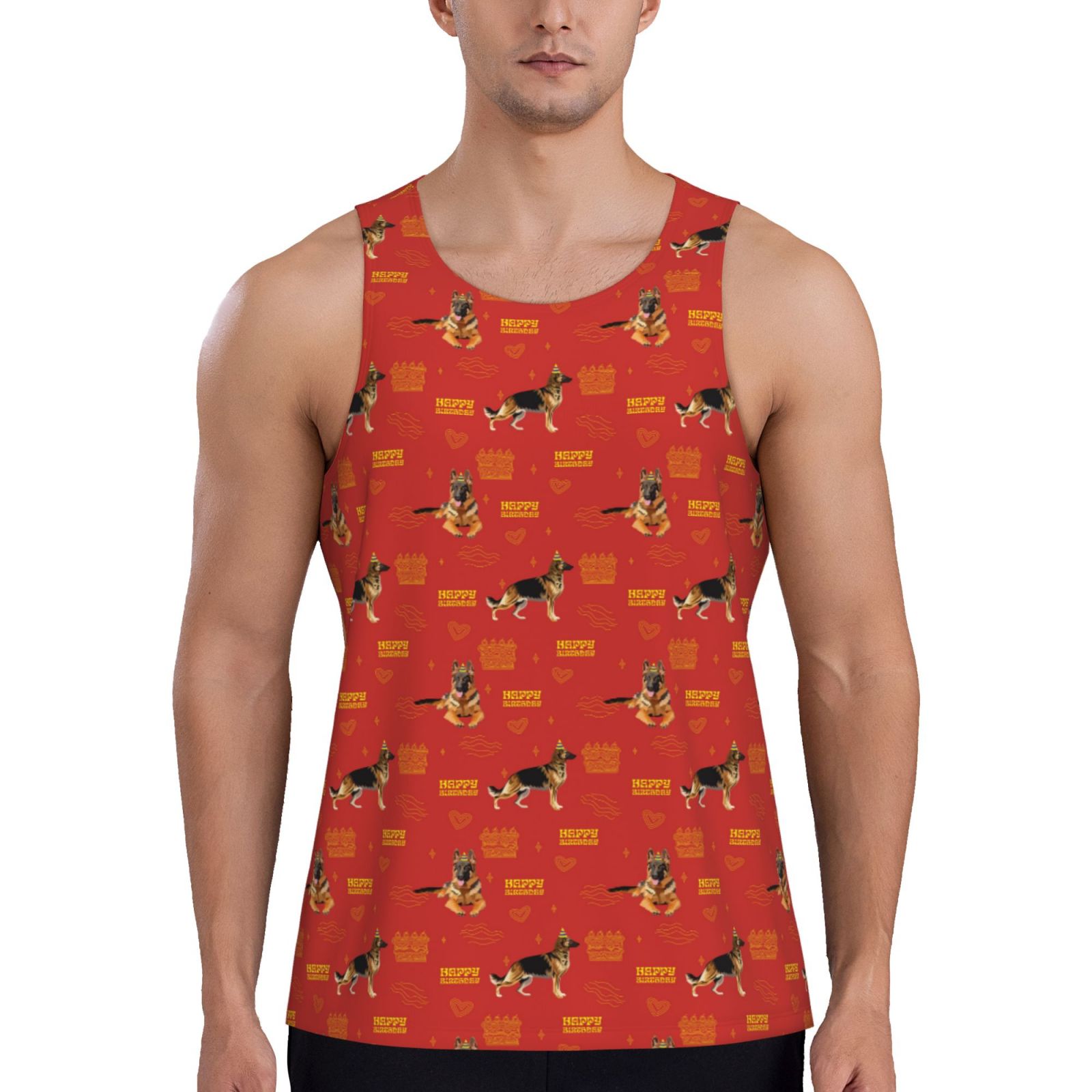 Coaee German Shepherd Dog Men's Workout Tank Top, Men's Tank Top ...