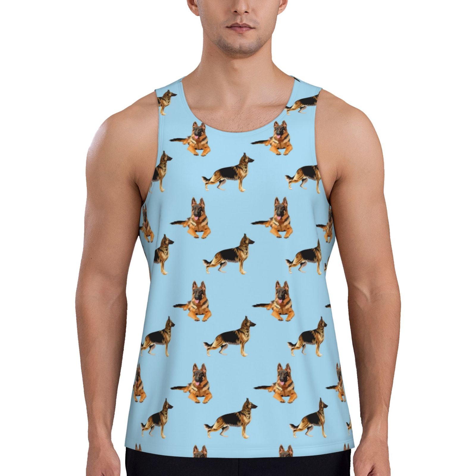 Coaee German Shepherd Dog Men's Workout Tank Top, Men's Tank Top ...