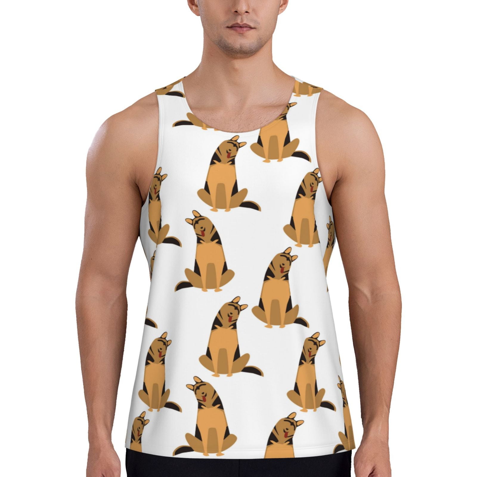 Coaee German Shepherd Dog Men's Workout Tank Top, Men's Tank Top ...