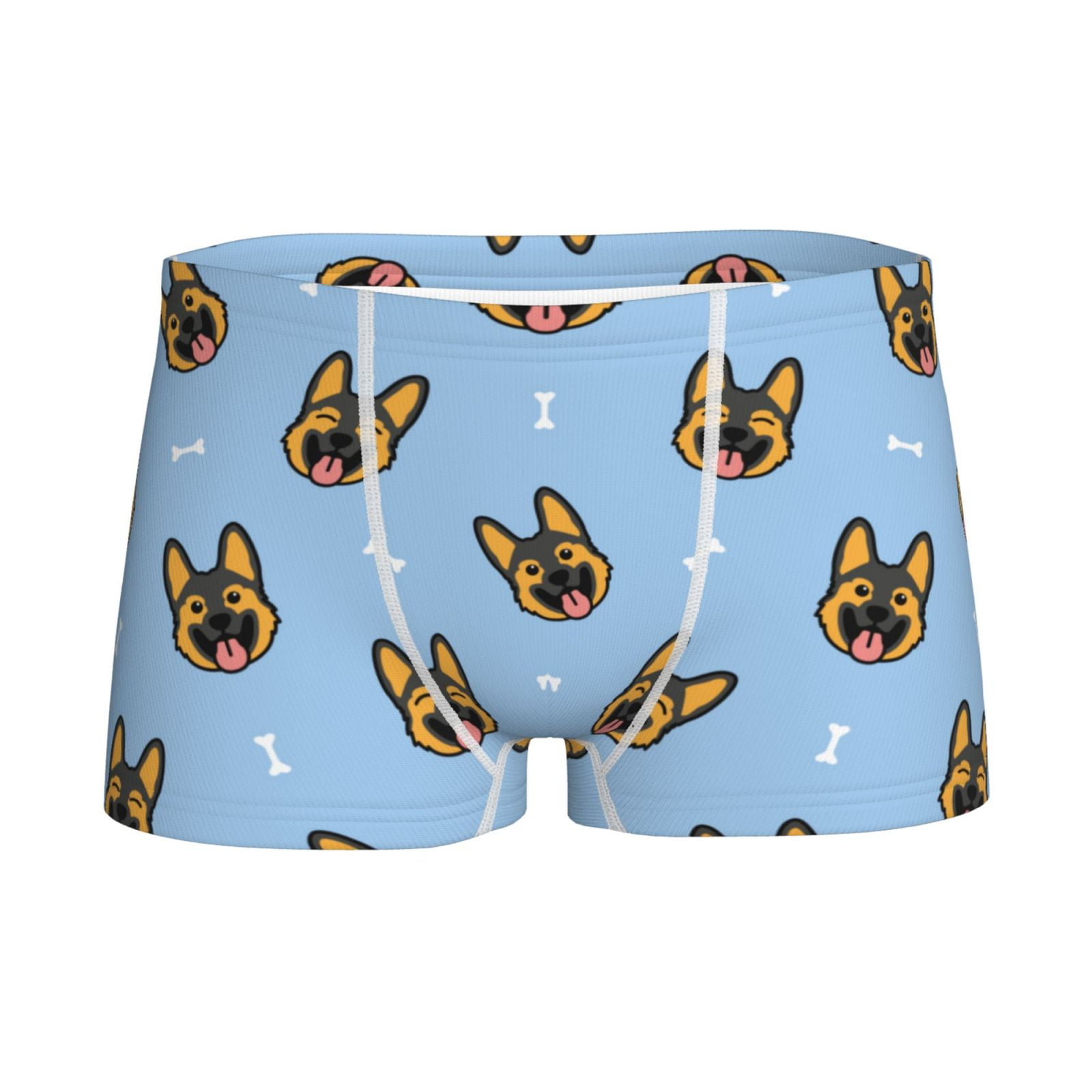 Coaee German Shepherd Puppy Boy's Cotton Boxer Briefs Soft and ...