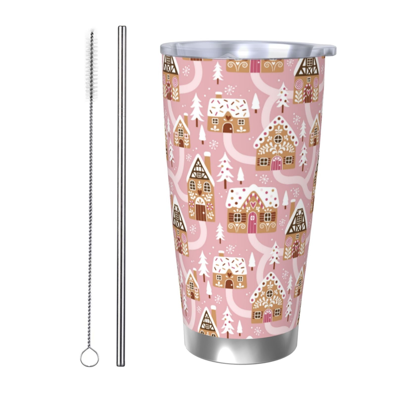 Coaee Gingerbread Houses Pink Wonderland for 20oz Insulated Kettle ...